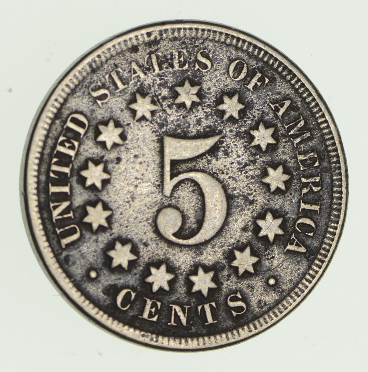 First US Nickel - 1867 - Shield Nickel - US Type Coin - Over 100 Years ...