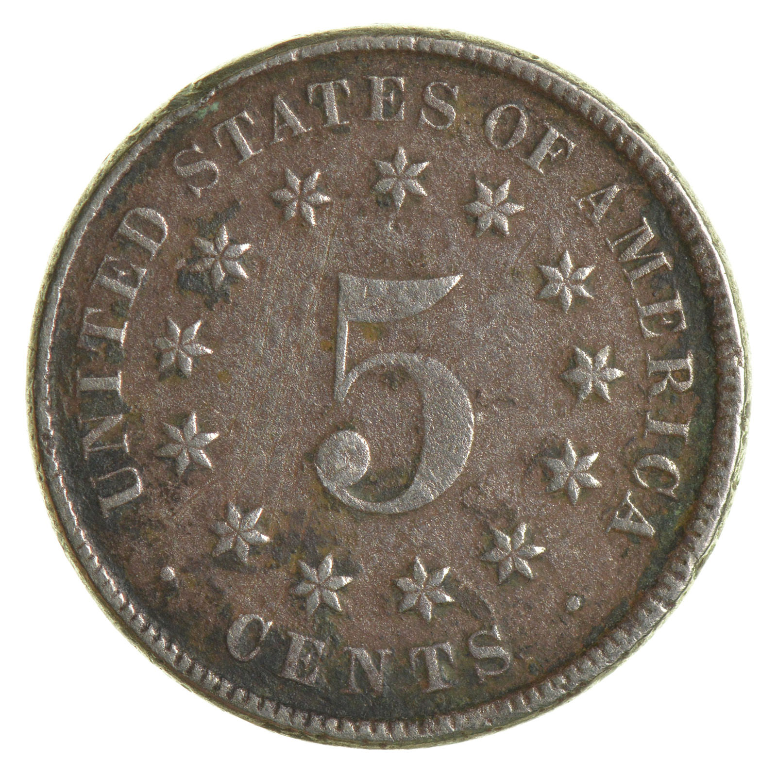 First US Nickel - 1882 Shield Nickel - US Type Coin - Over 100 Years ...