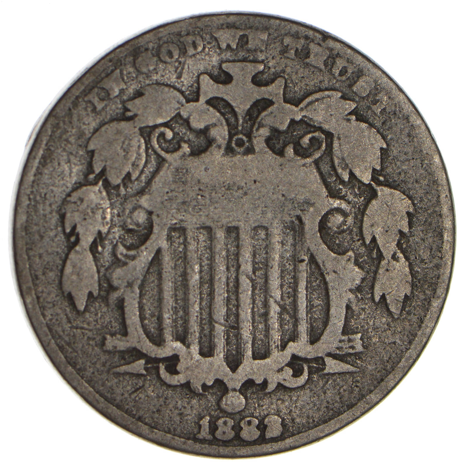 First US Nickel - 1882 - Shield Nickel - US Type Coin - Over 100 Years ...