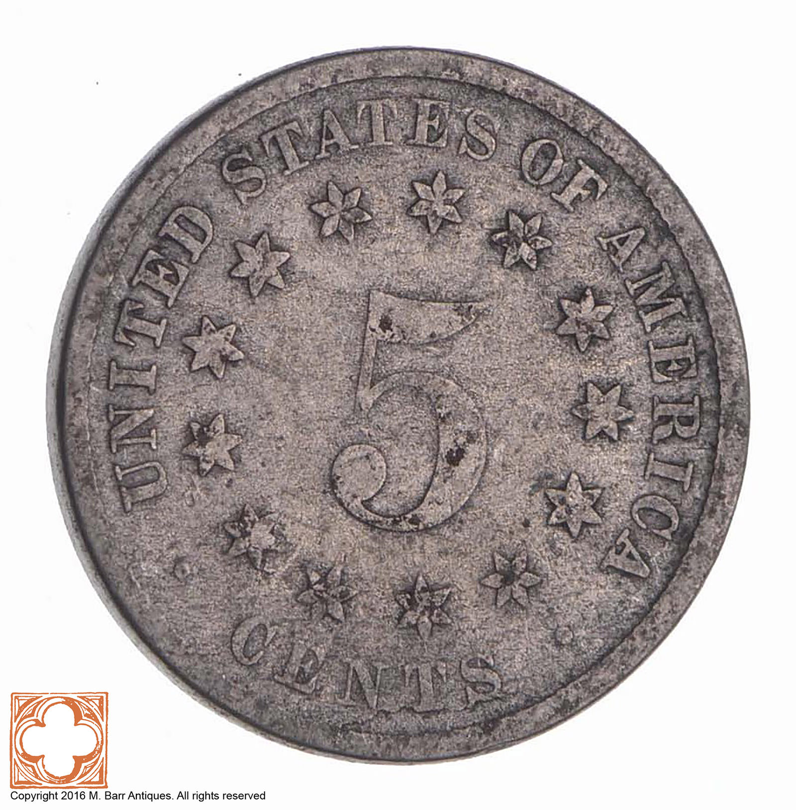 First US Nickel - 1882 - Shield Nickel - US Type Coin - Over 100 Years ...