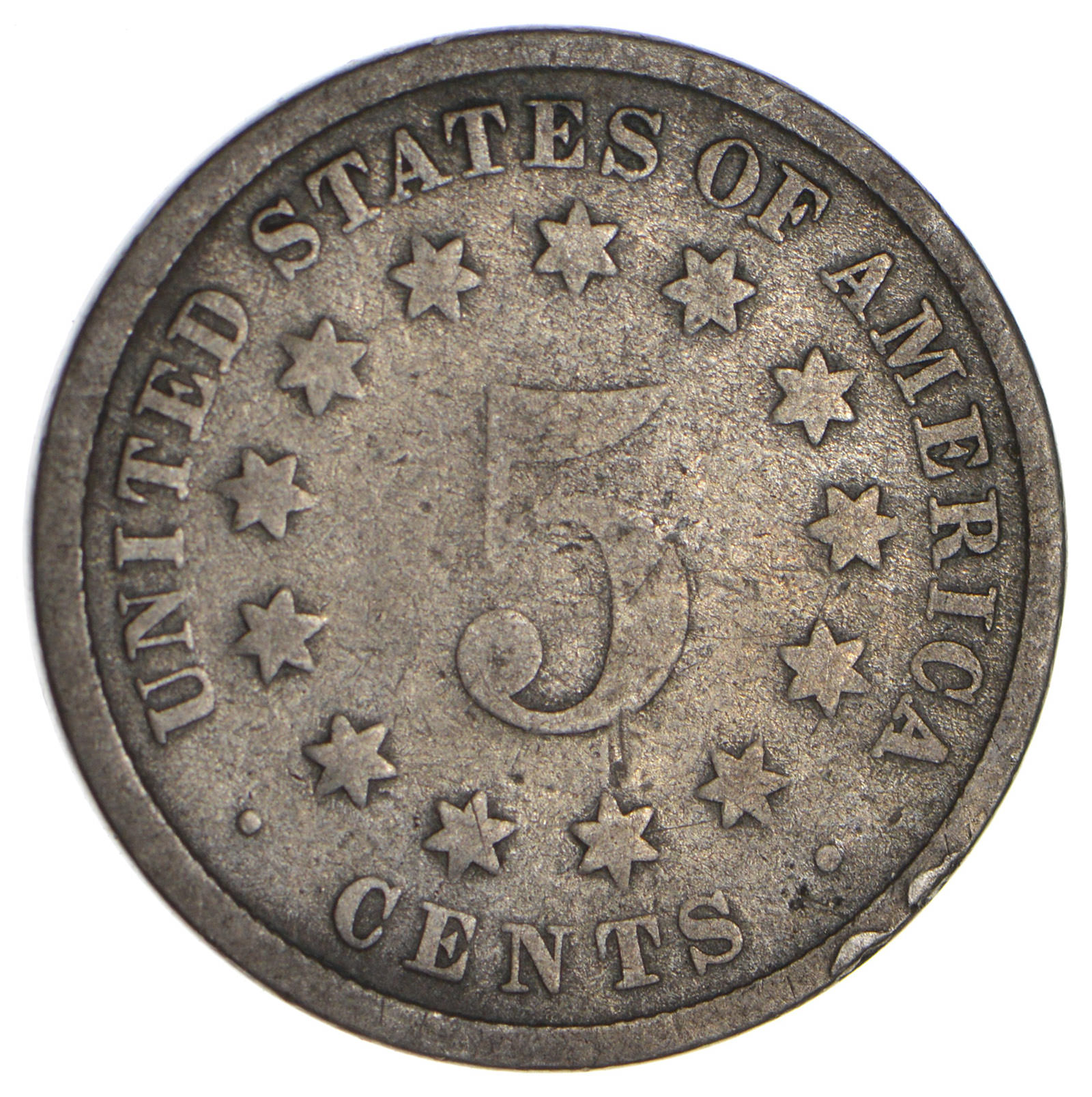First US Nickel - 1883 - Shield Nickel - US Type Coin - Over 100 Years ...