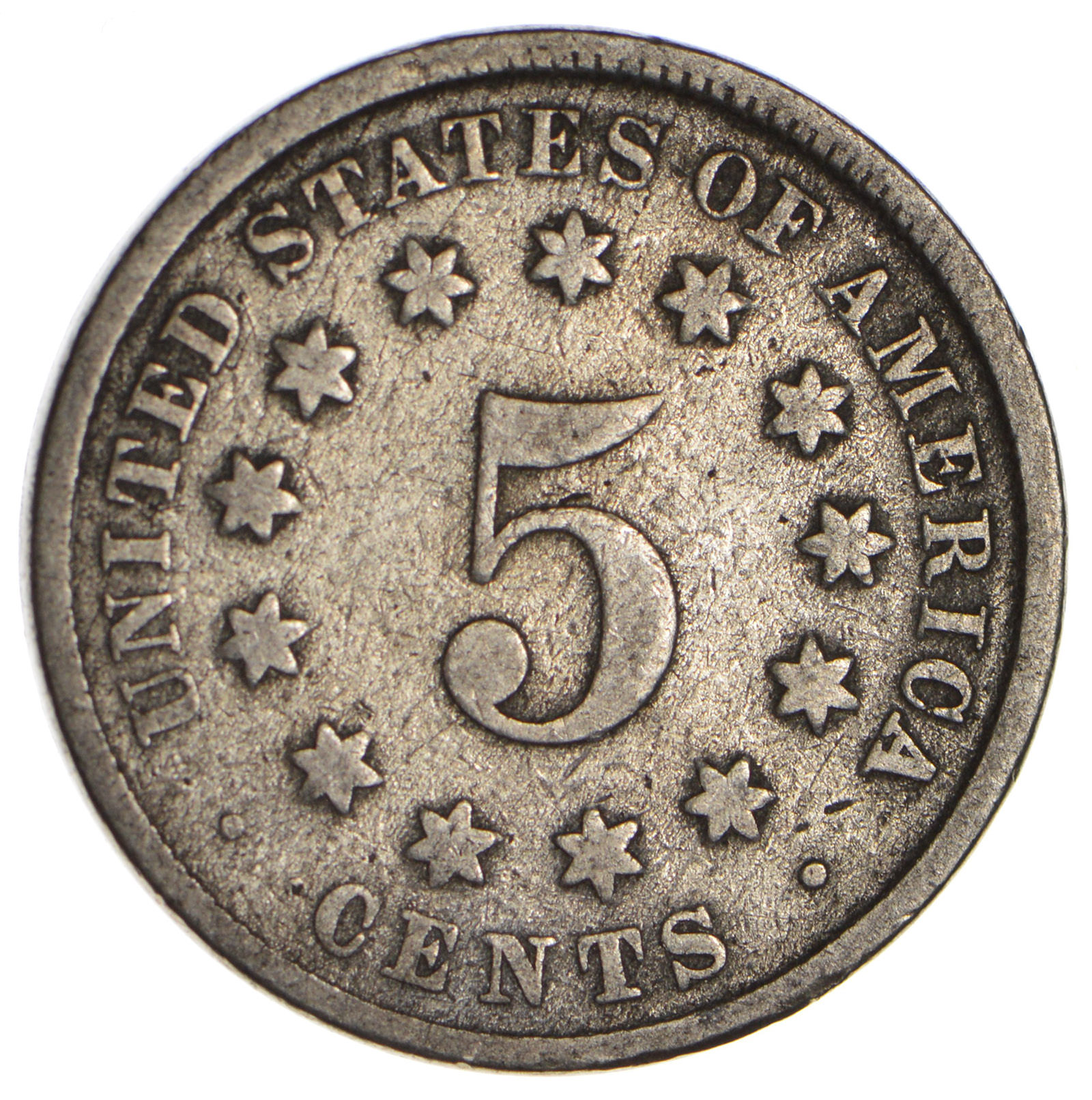 First US Nickel - 1883 - Shield Nickel - US Type Coin - Over 100 Years ...