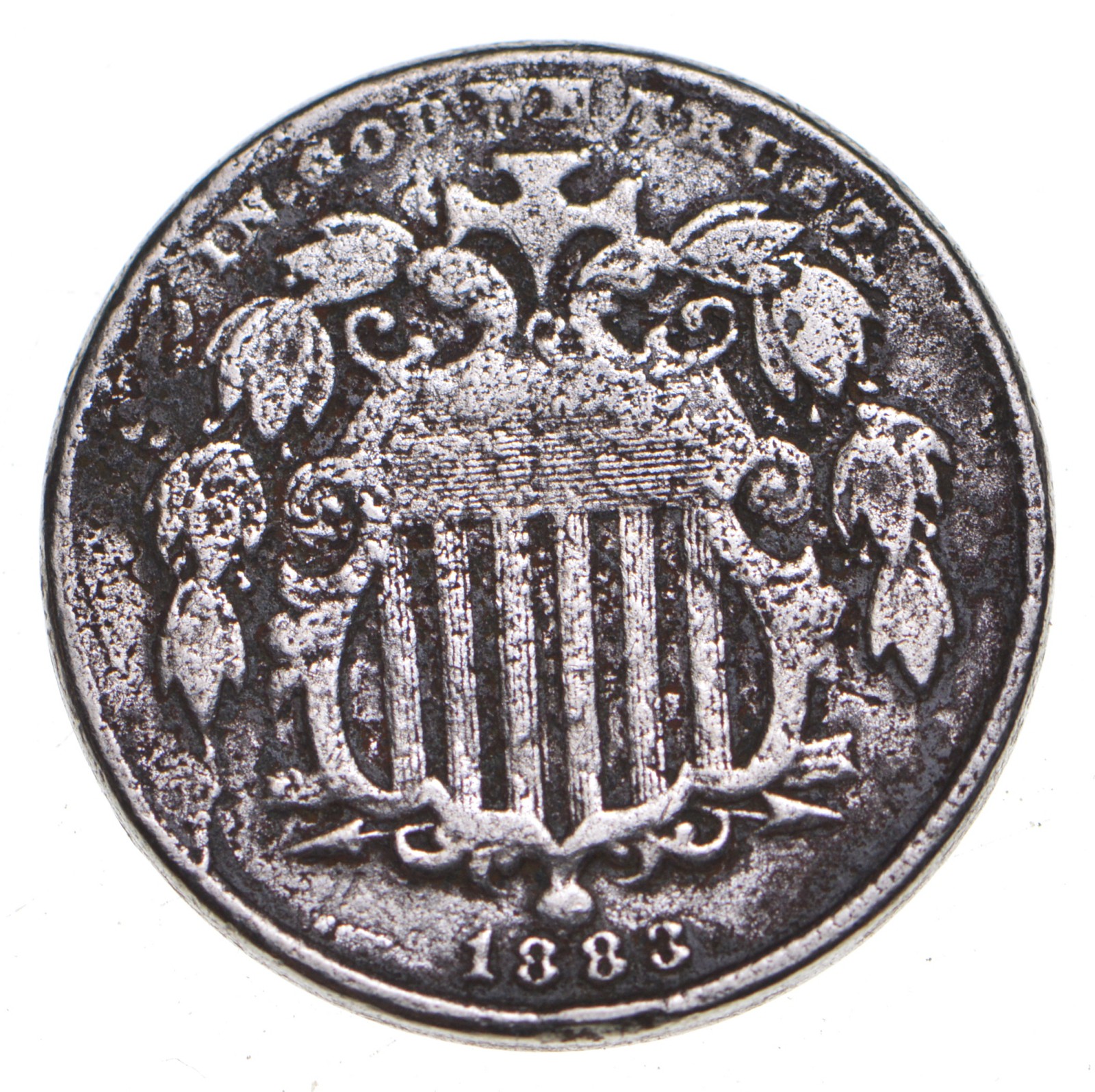 First US Nickel - 1883 - Shield Nickel - US Type Coin - Over 100 Years ...