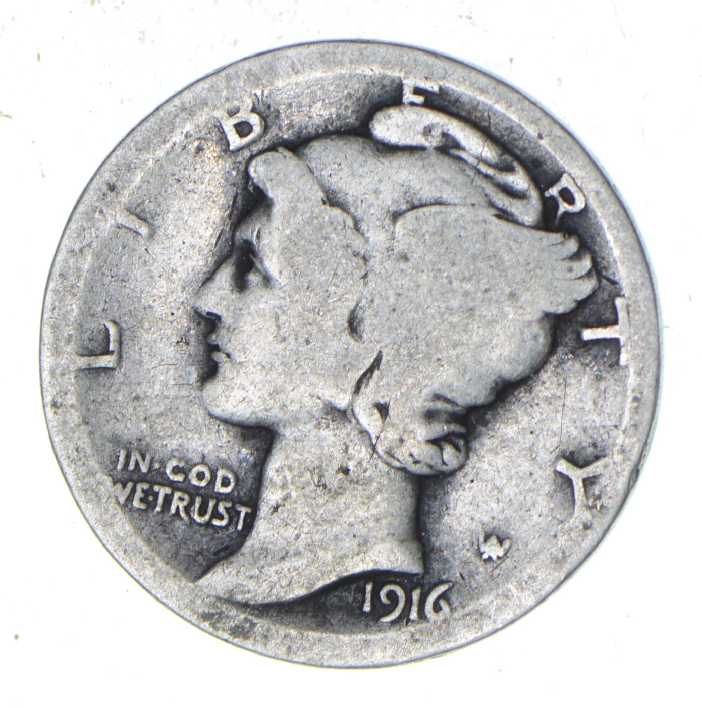 First Year - 1916 - Mercury Head Silver Dime - Tough | Property Room