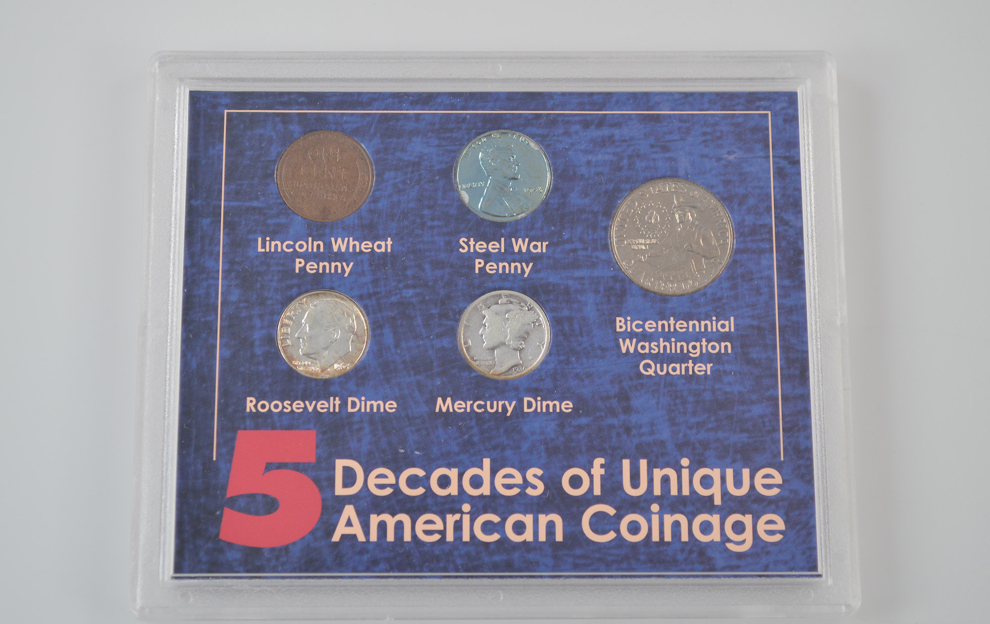 Five Decades of Unique American Coinage Fancy Packaging Coin Set ...