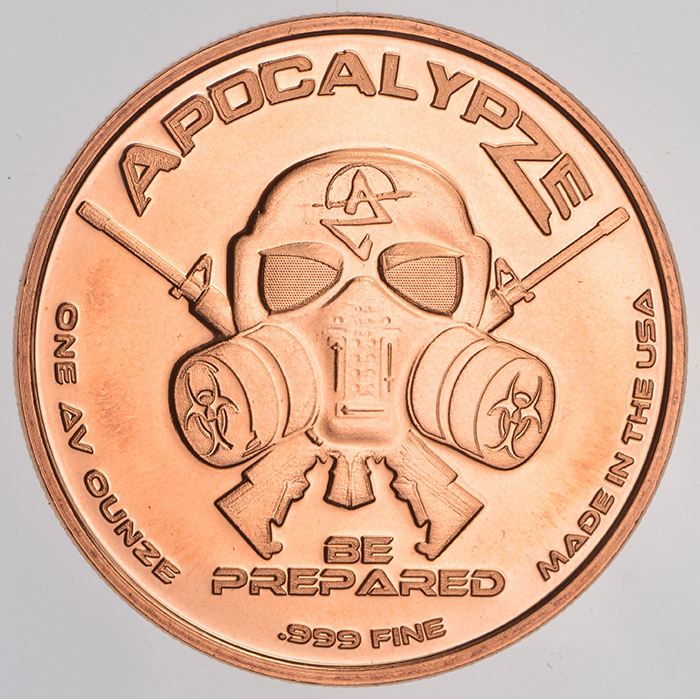 Founding Fathers Zombie Apocalypze - 1 Oz .999 Fine Copper Round ...