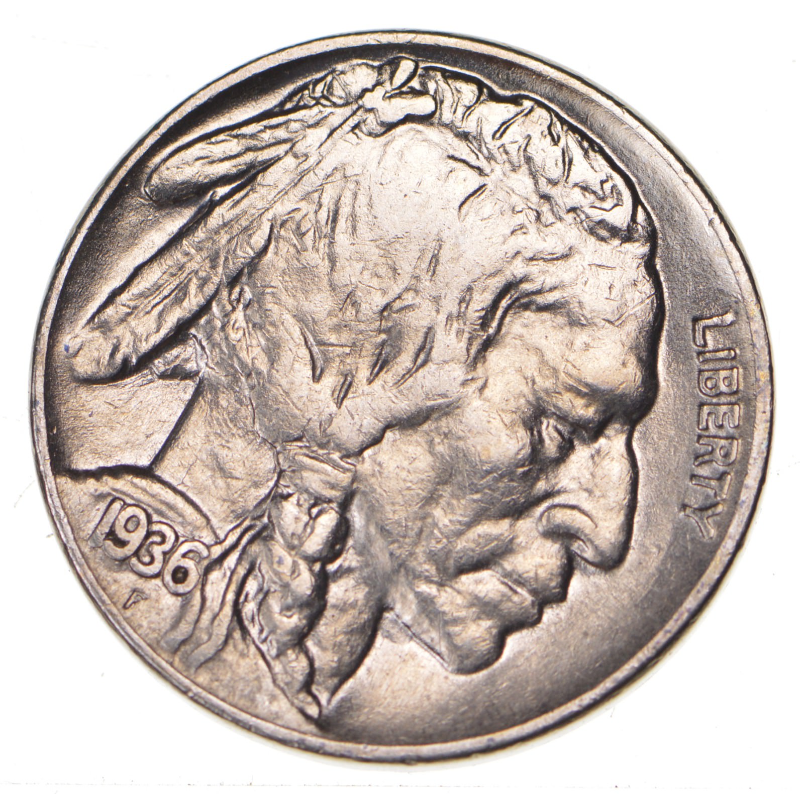 Full Horn 1936 Buffalo Nickel Higher Graded Property Room
