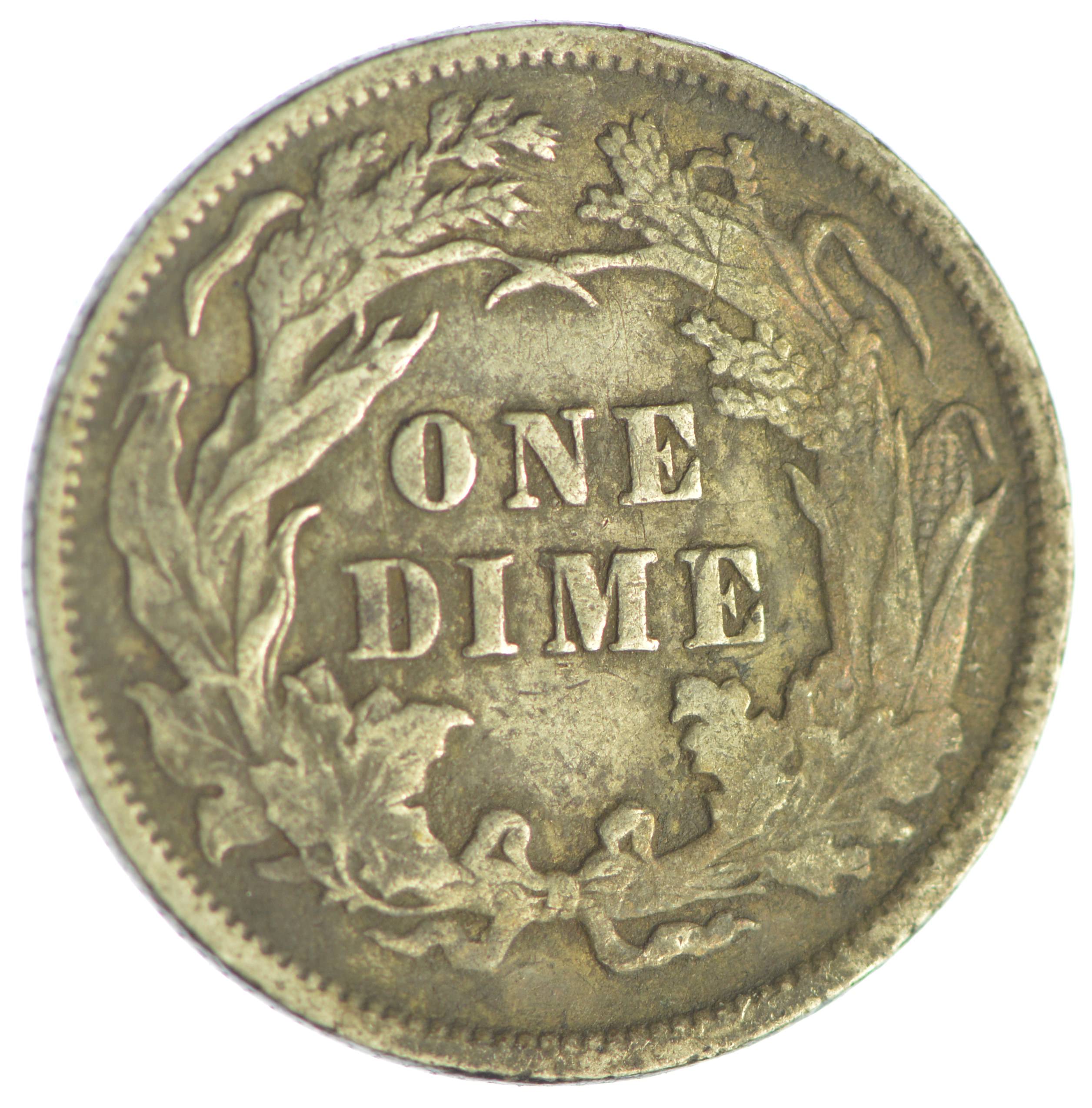 Full Liberty - 1889 Seated Liberty Silver Dime | Property Room