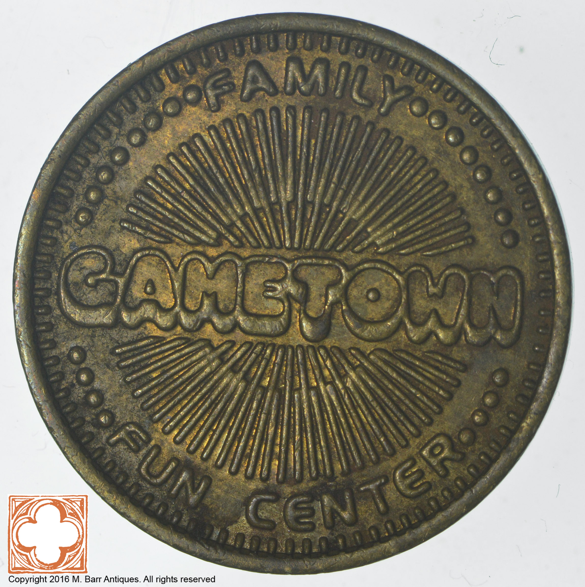 Gametown Family Fun Center Token | Property Room