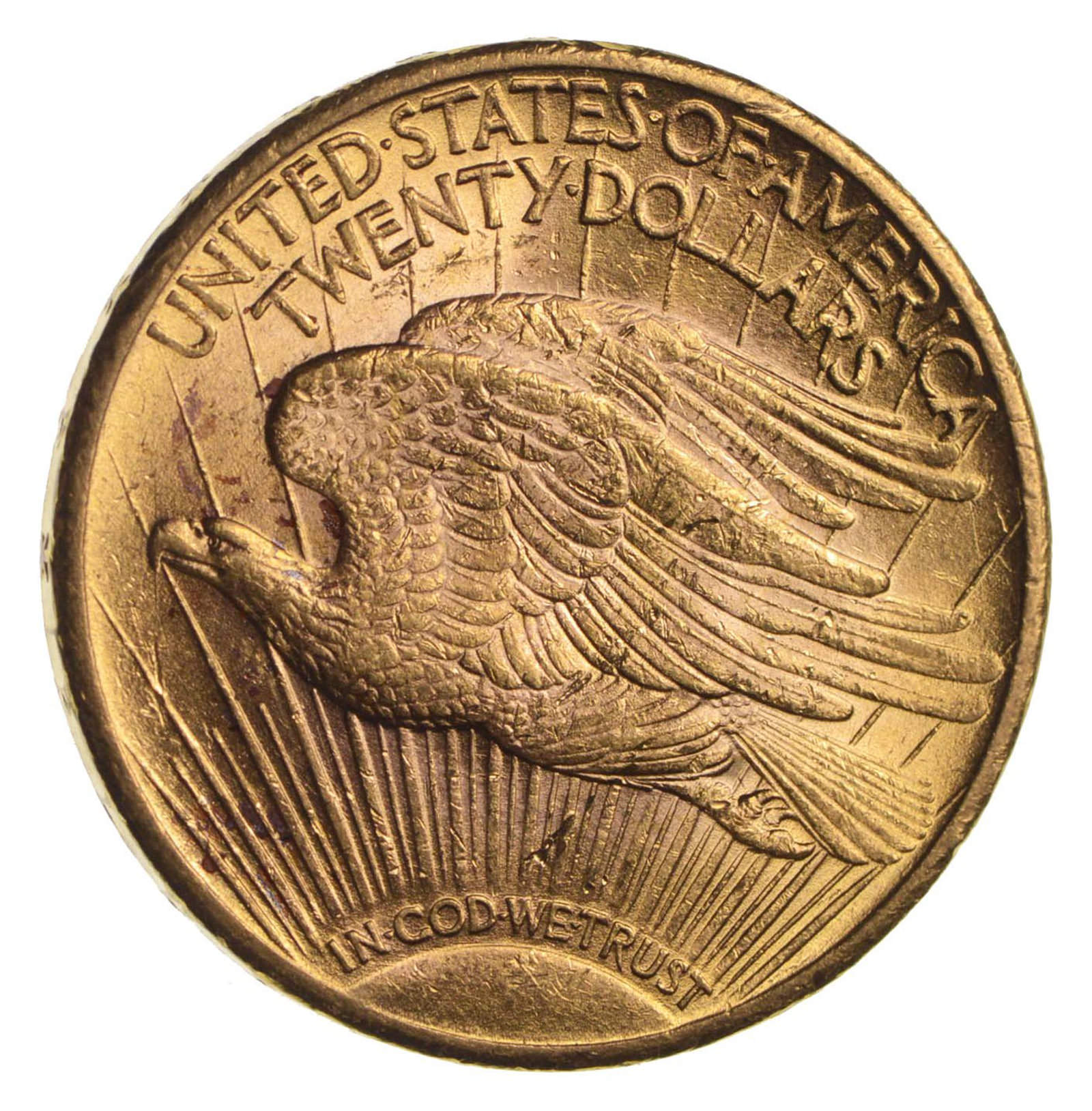 Gem BU - 1925 $20.00 St. Gaudens Gold Double Eagle | Property Room