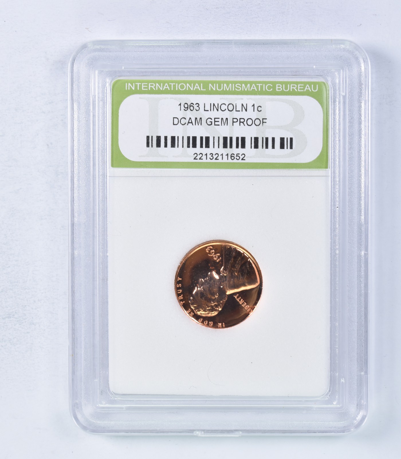 Gem Proof DCAM 1963 Lincoln Memorial Cent - Slabbed | Property Room