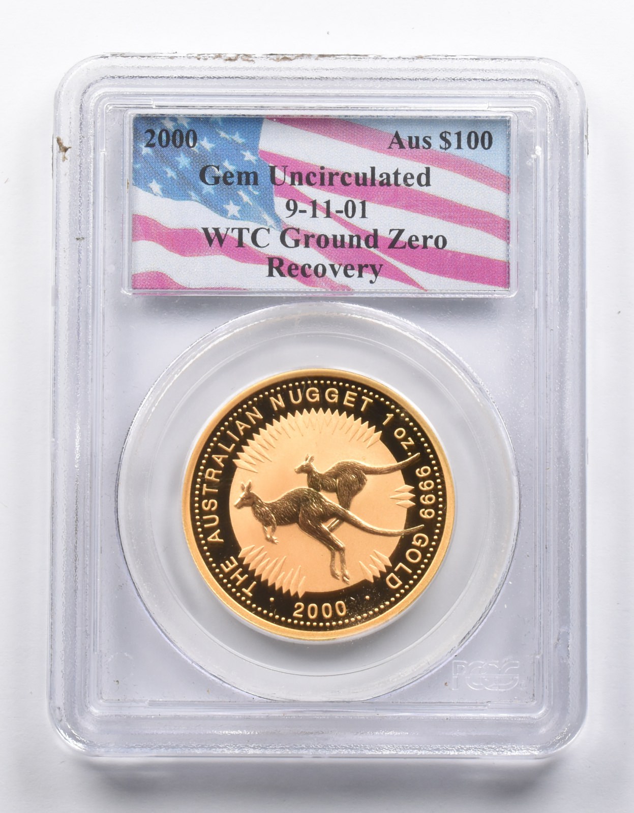 Gem UNC 2000 $100 Australia 1 Oz Gold Coin WTC Ground Zero Recovery 9 ...