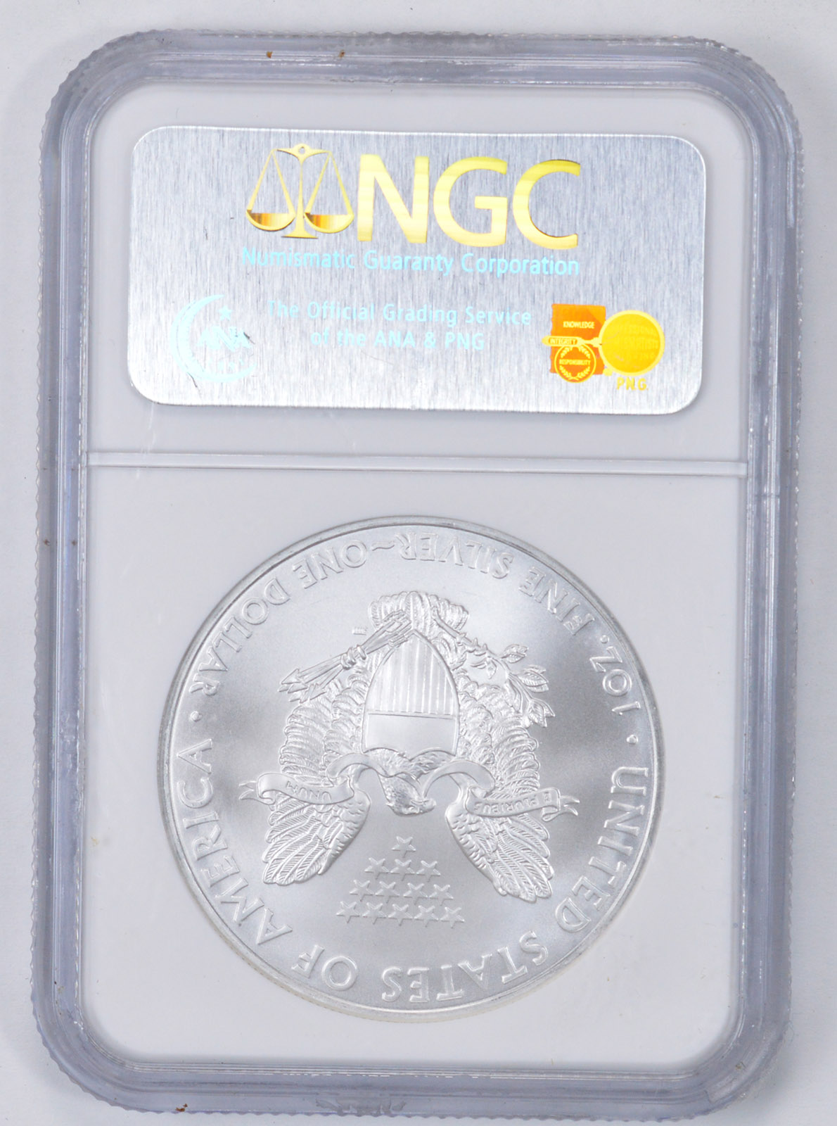 Gem Uncirculated 2008 American Silver Eagle - Slabbed NGC | Property Room