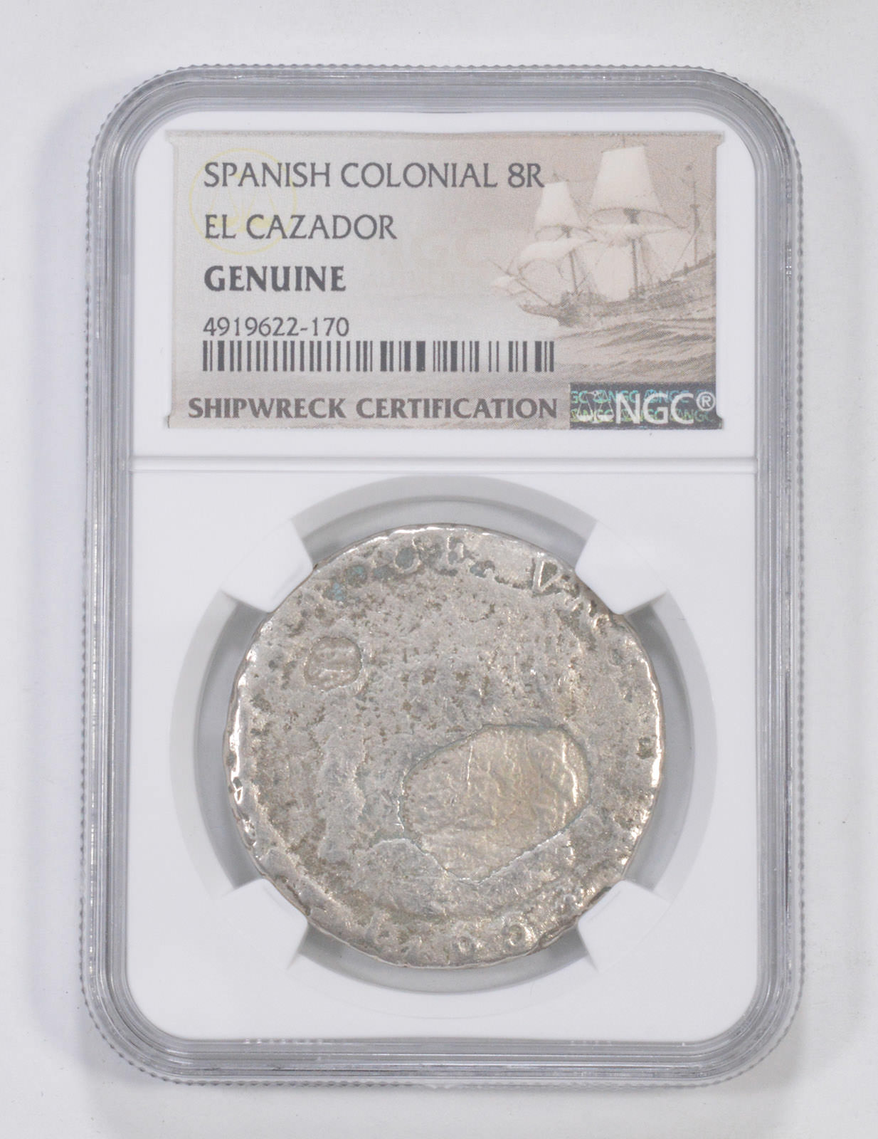 Genuine 1765 Spanish Colonial 8 Reales - El Cazador - Shipwreck ...