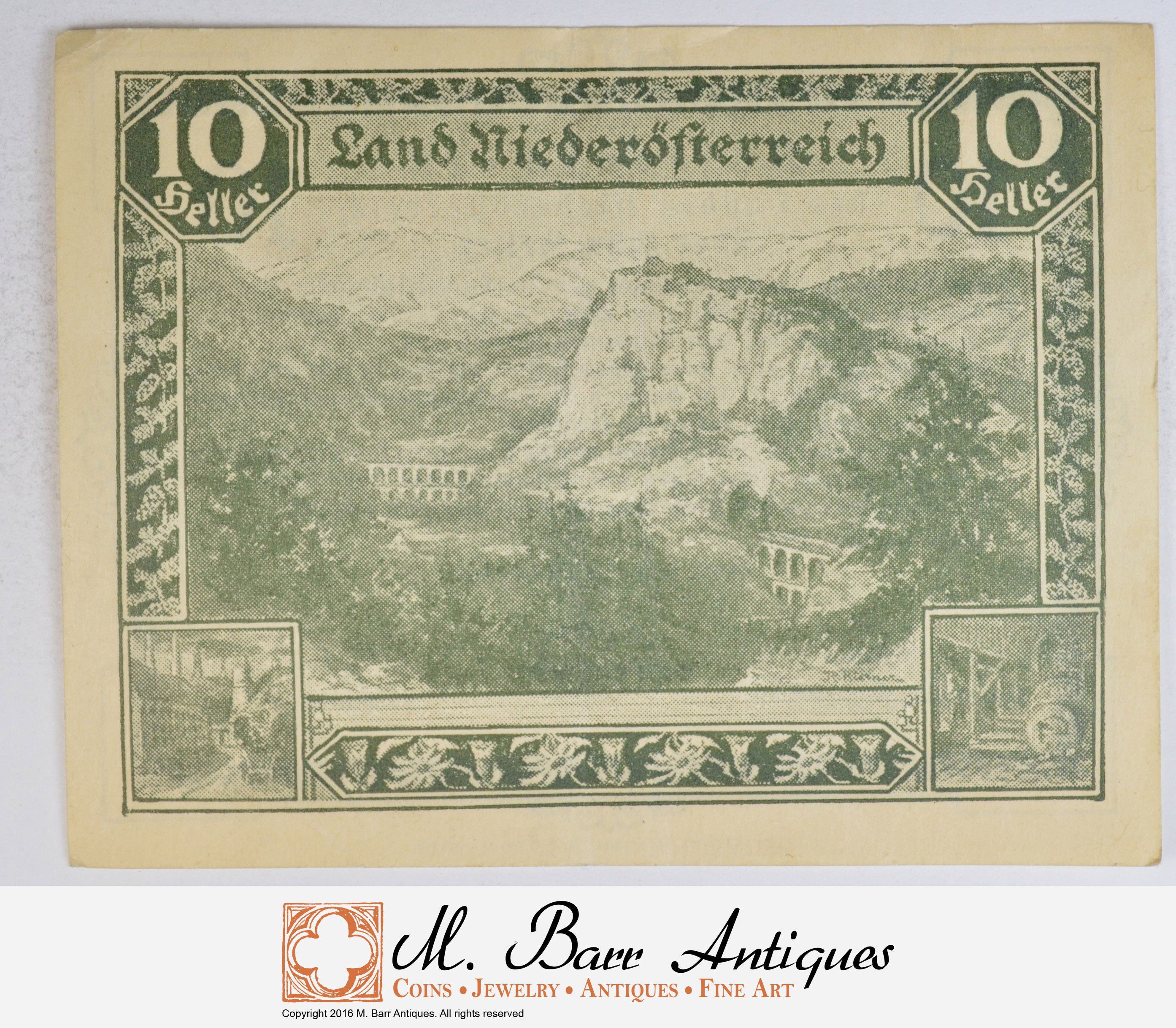 German - Notgeld Note - Historic - 1920's/30's Era - Great Art ...