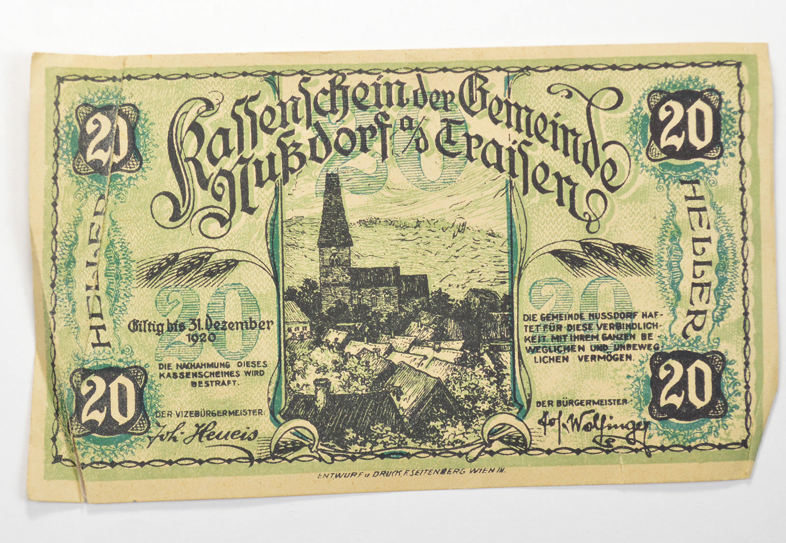 German - Notgeld Note - Historic - 1920's/30's Era - Great Art ...