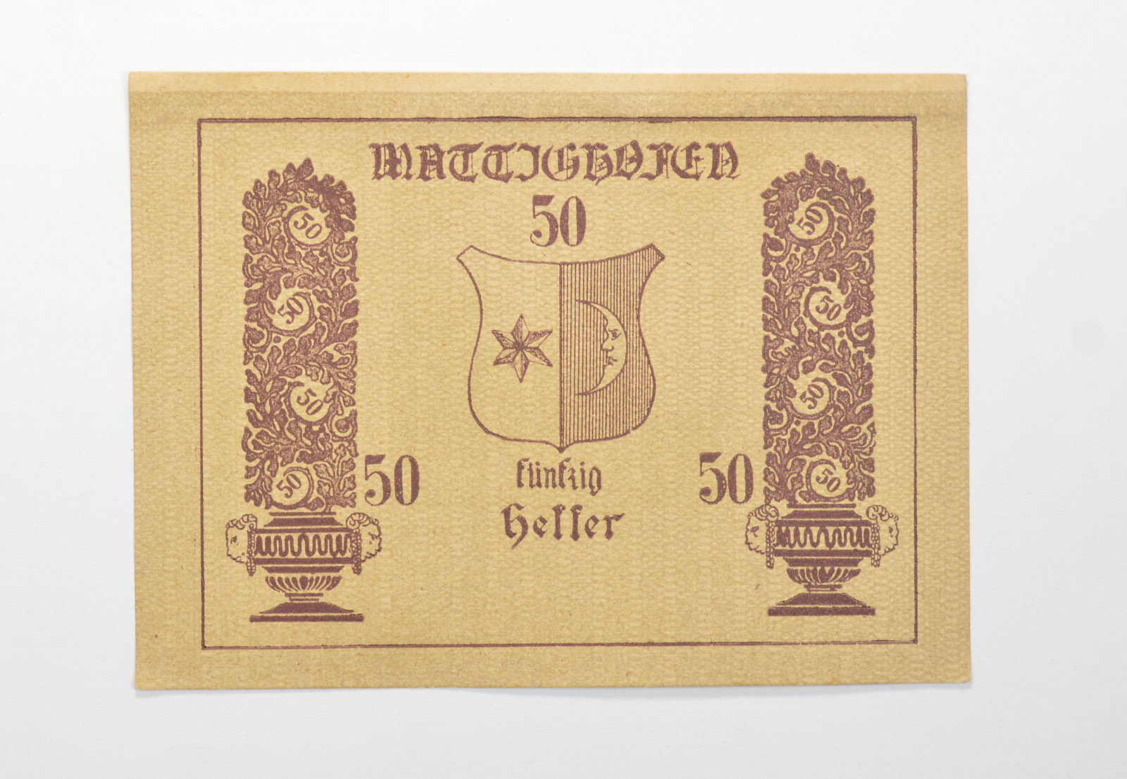 German - Notgeld Note - Historic - 1920's/30's Era - Great Art ...