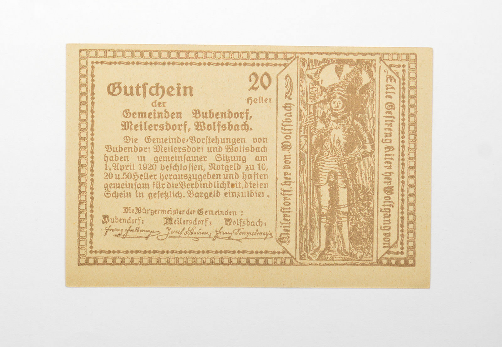 German - Notgeld Note - Historic - 1920's/30's Era - Great Art ...