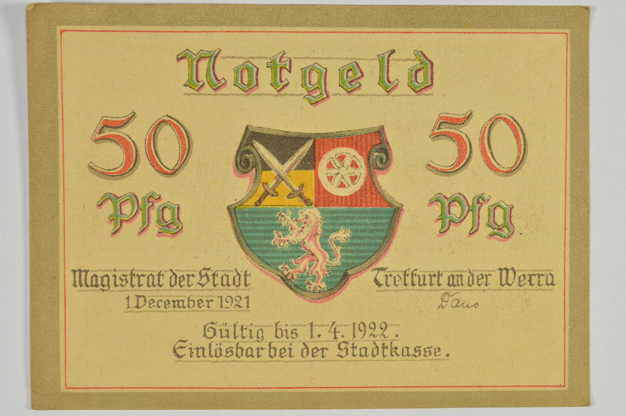 German - Notgeld Note - Historic - 1920's/30's Era - Great Art ...
