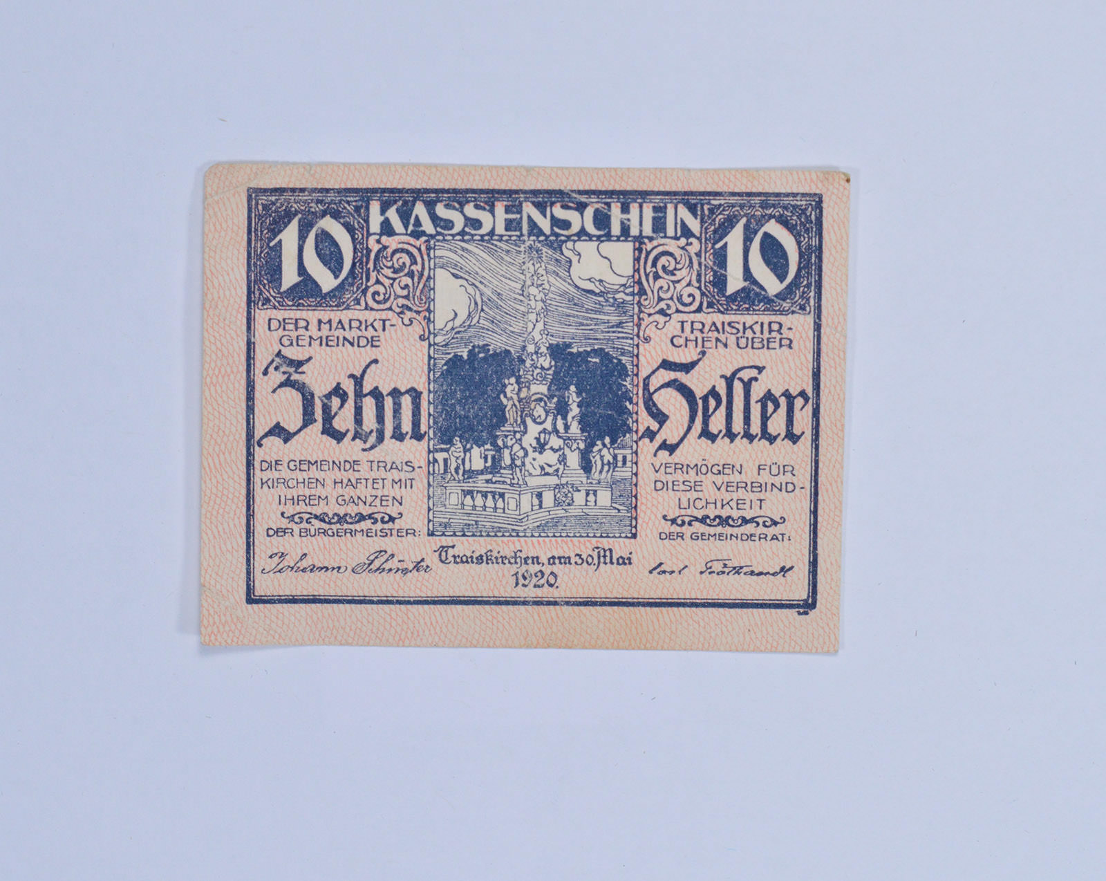 German - Notgeld Note - Historic - 1920's/30's Era - Great Art WWI ...