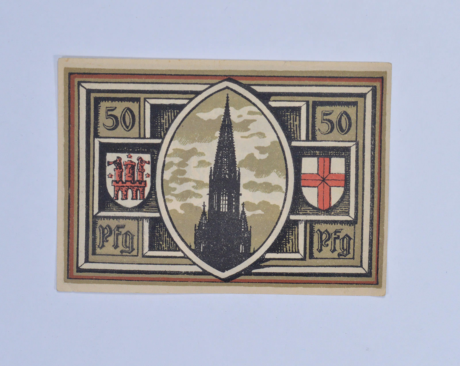 German - Notgeld Note - Historic - 1920's/30's Era - Great Art WWI ...