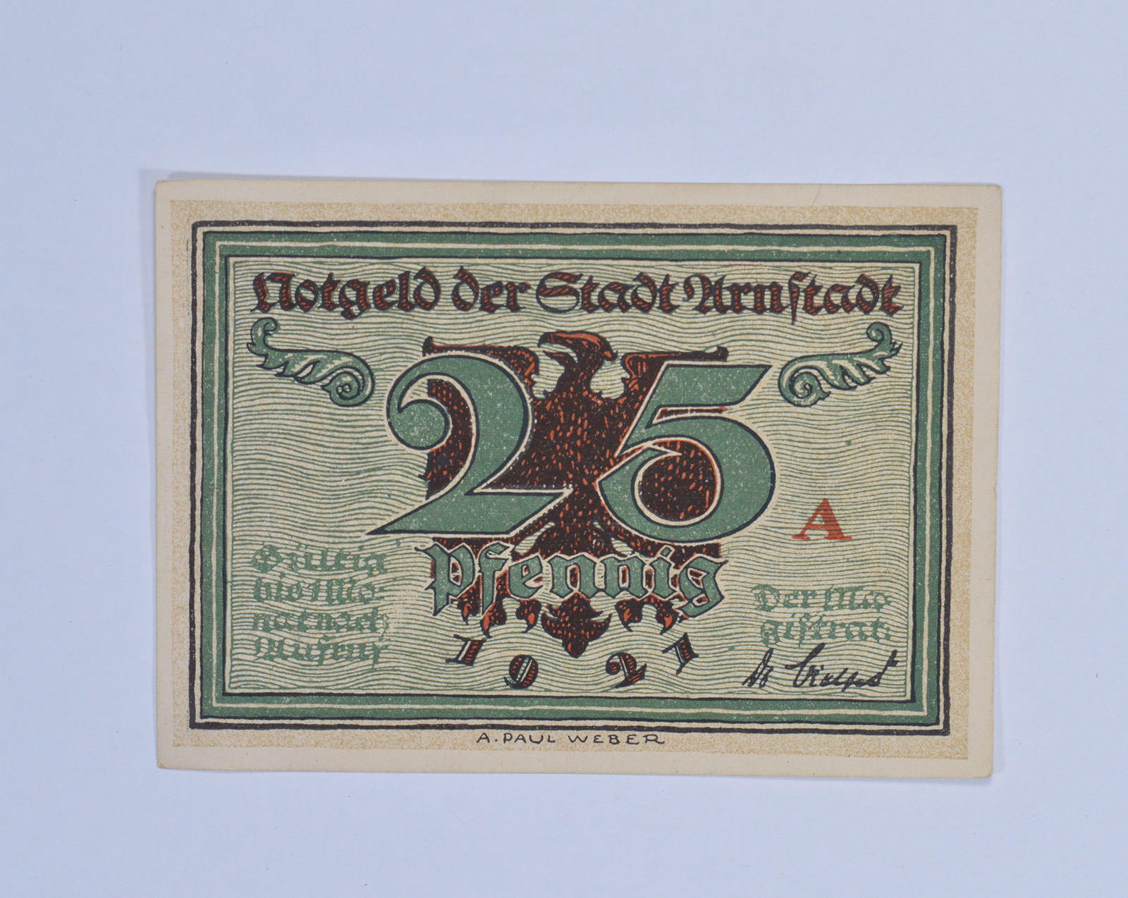 German - Notgeld Note - Historic - 1920's/30's Era - Great Art WWI ...
