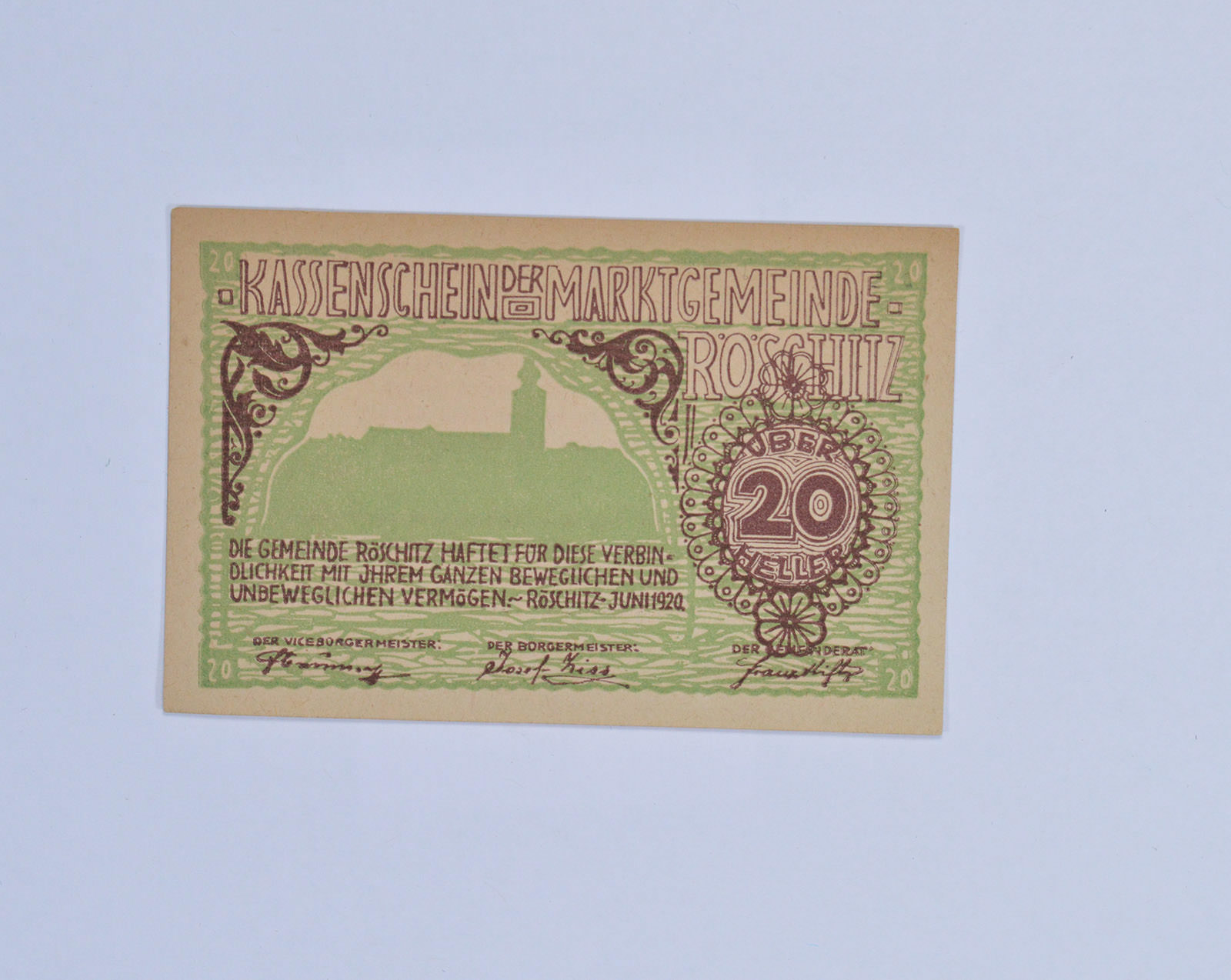 German - Notgeld Note - Historic - 1920's/30's Era - Great Art WWI ...