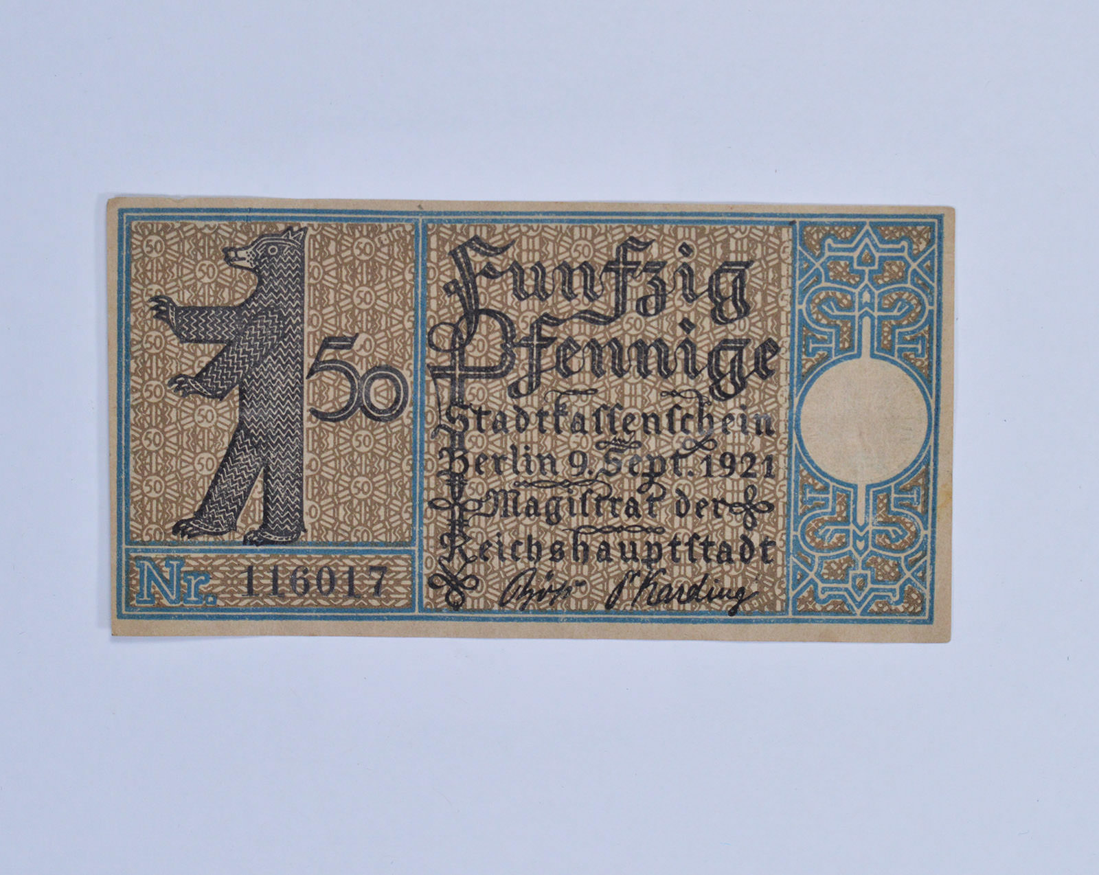 German - Notgeld Note - Historic - 1920's/30's Era - Great Art WWI ...