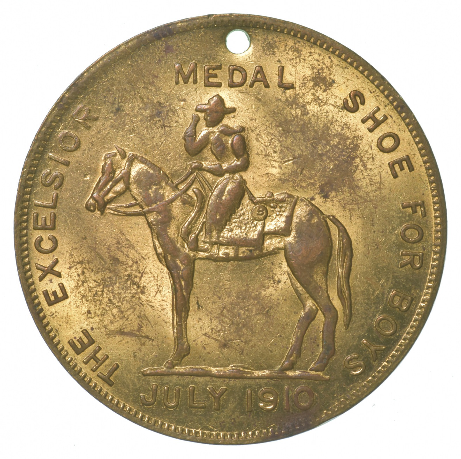 Good Luck Token 1910 The Excelsior Shoe Co - Boy Scouts Medal Coin ...