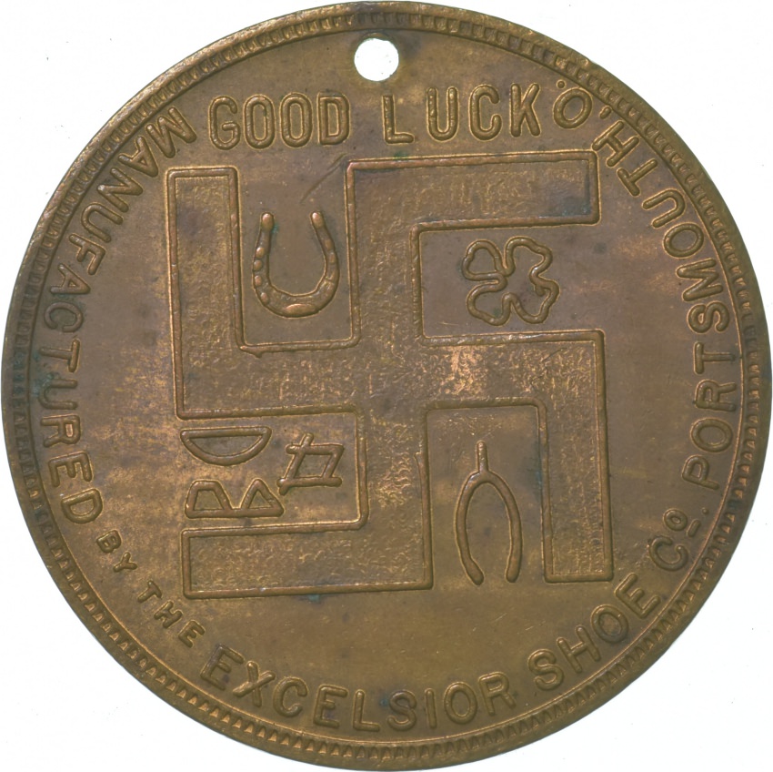 Good Luck Token 1910 The Excelsior Shoe Co - Boy Scouts Medal Coin ...
