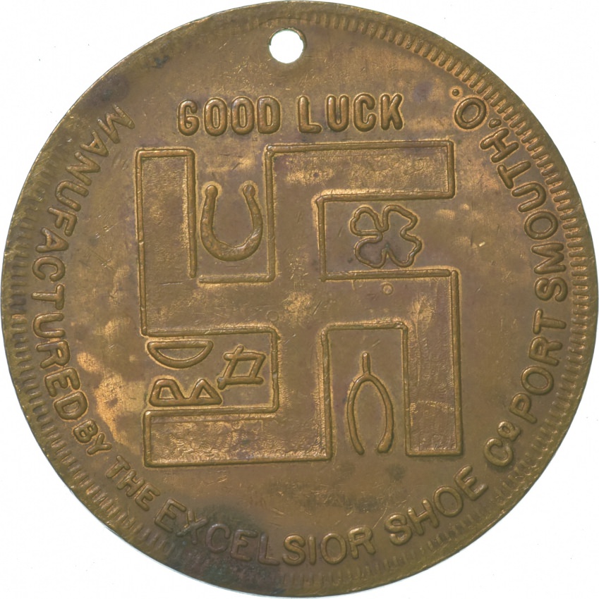 Good Luck Token 1910 The Excelsior Shoe Co - Boy Scouts Medal Coin ...