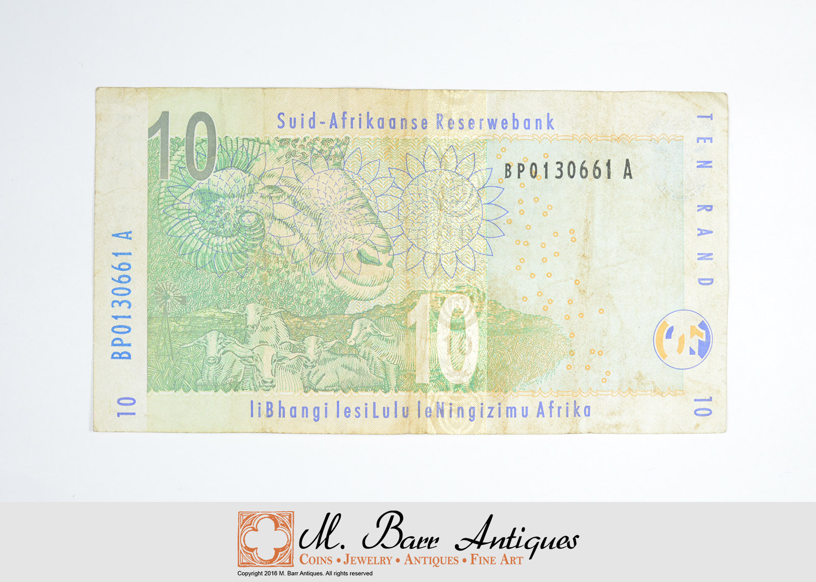 Great Artwork - South African Rand Bank Note - Collectible Currency ...