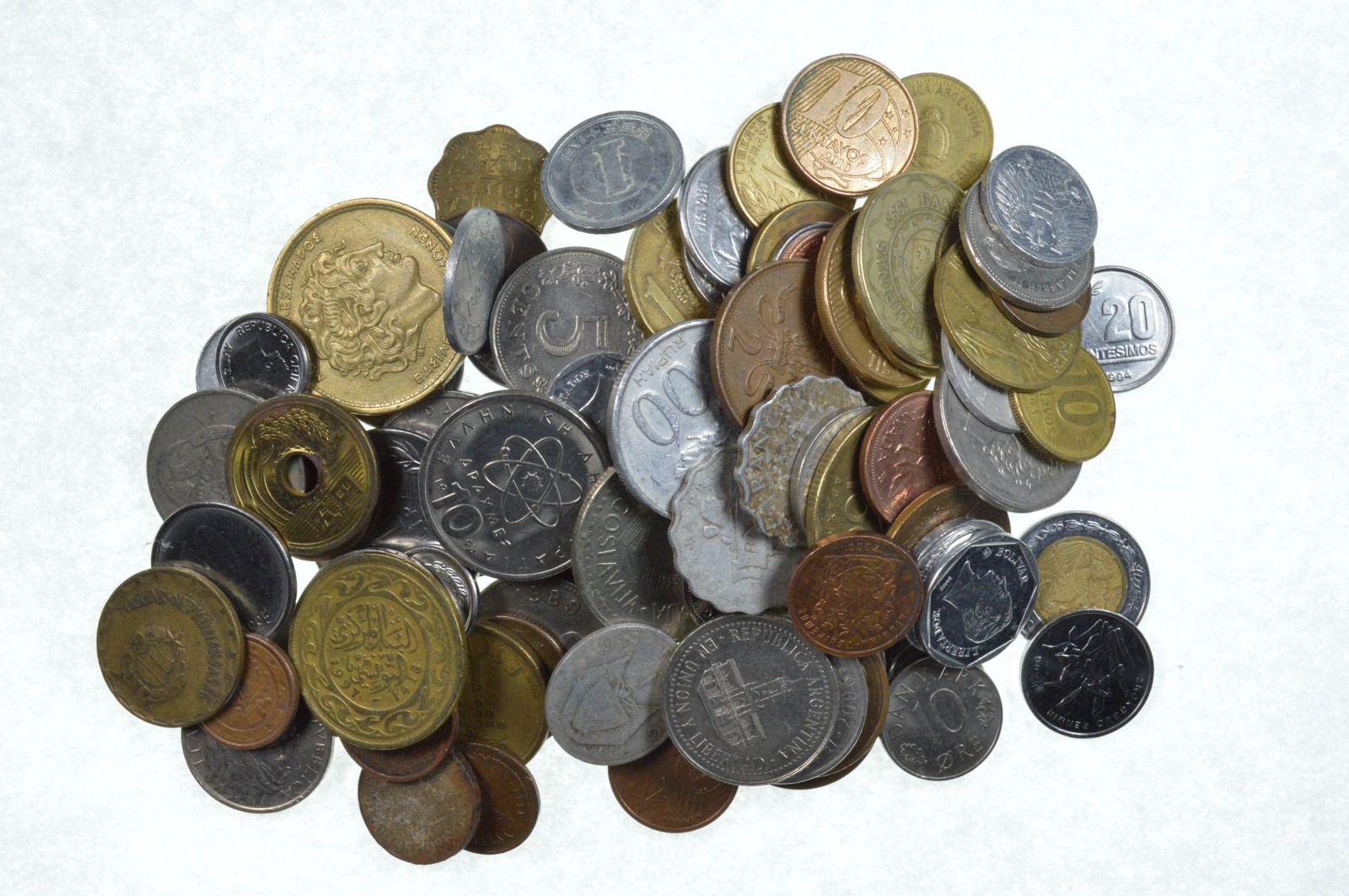 HAND Full of Mixed World Coins - Collection Great Lot Mix Bulk ...