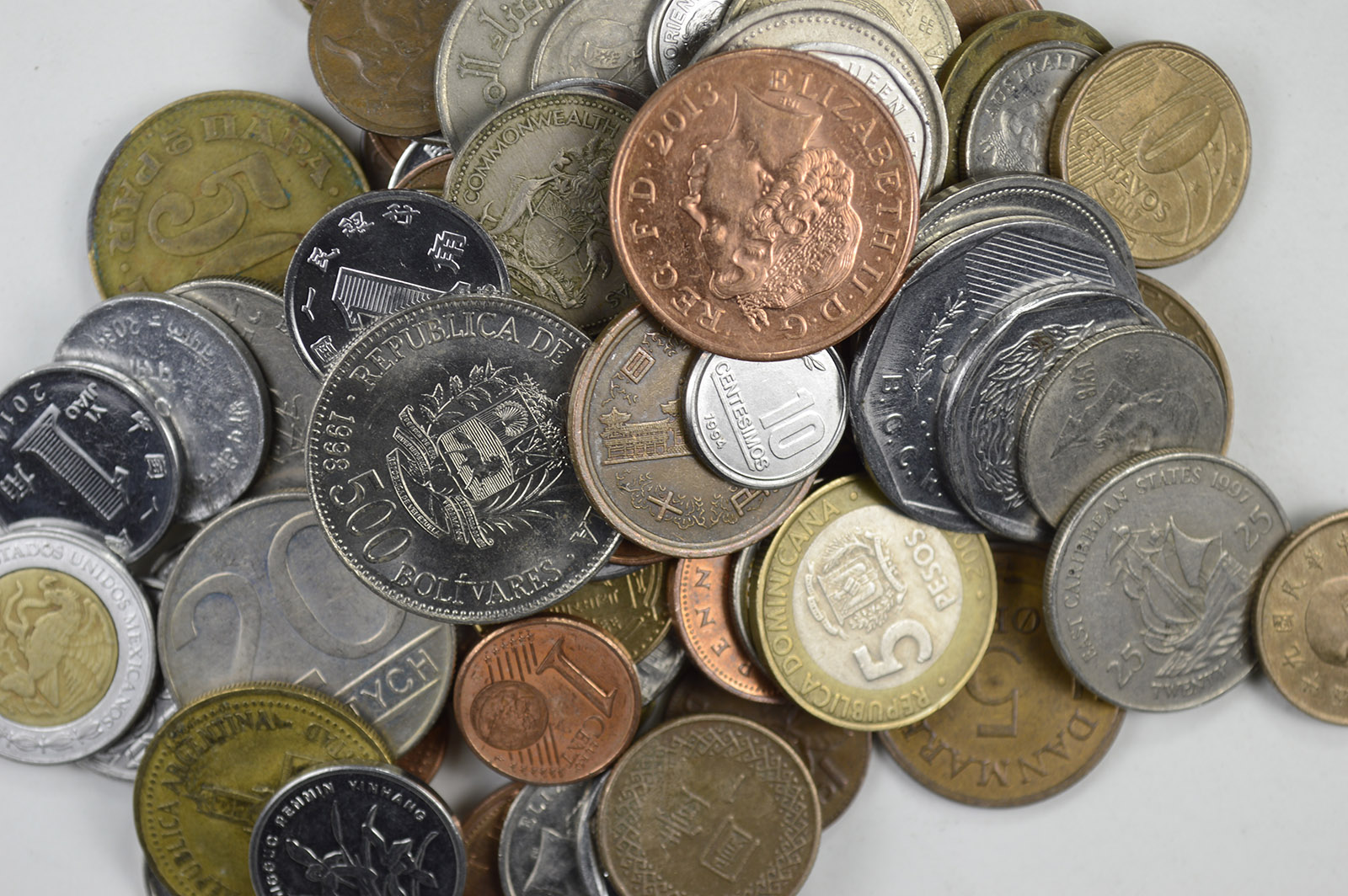 HAND Full of Mixed World Coins - Collection Great Lot Mix Bulk ...