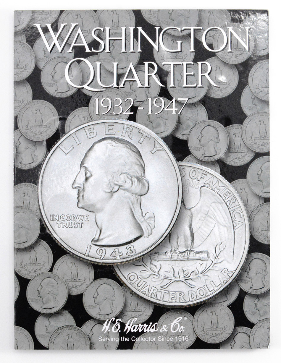 H.E. Harris Washington Quarter Coin Folder 1932-1947 | Property Room