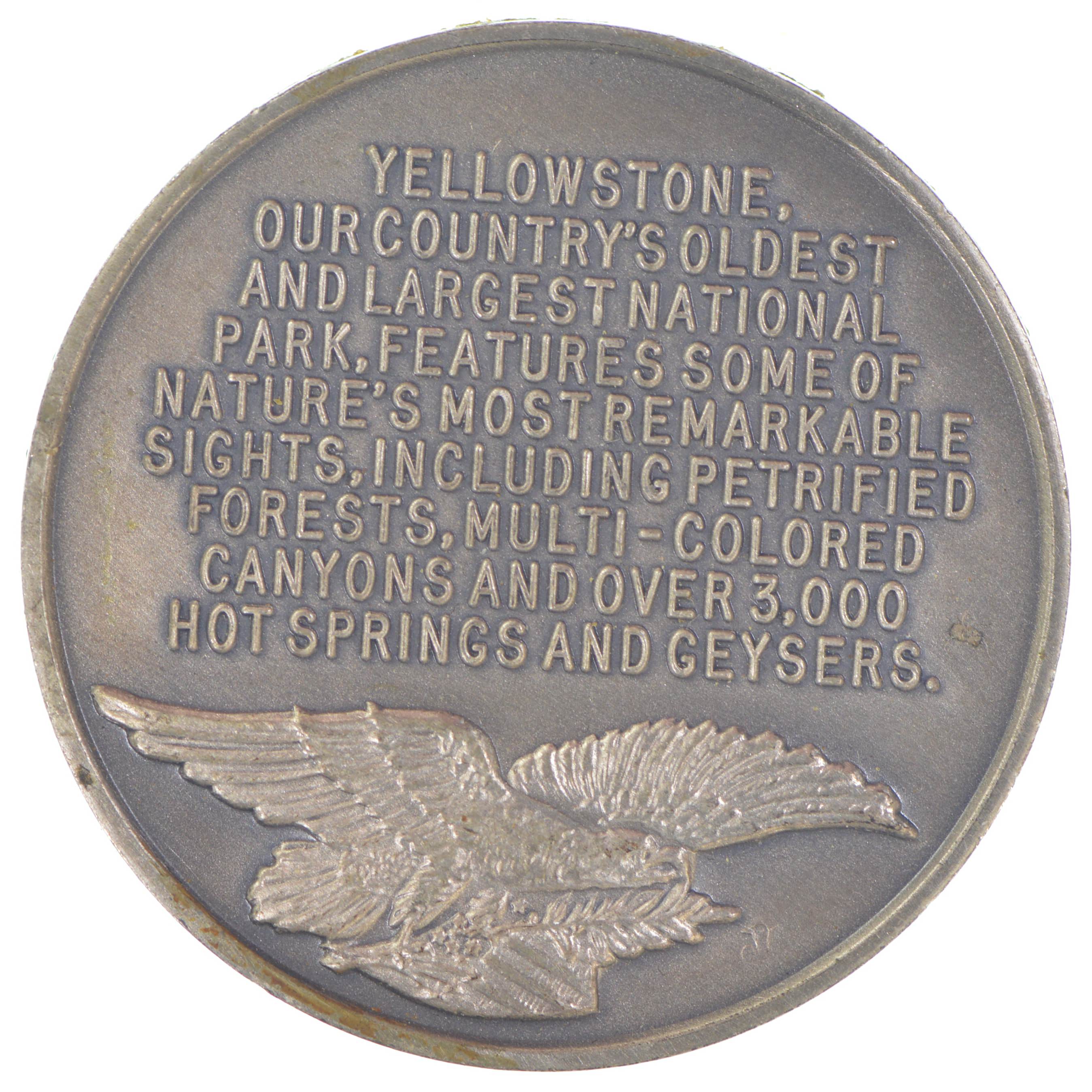 Heavy Antiqued Sterling Silver Round - US History National Parks ...