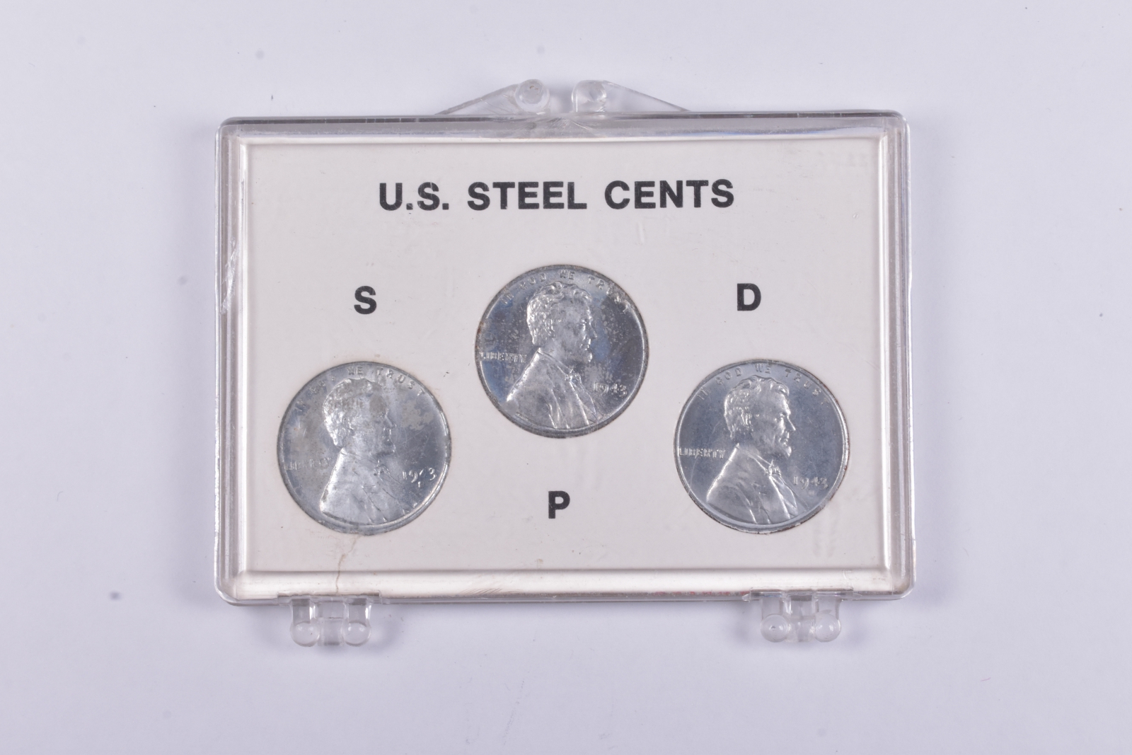 High Grade 1943 P D S Complete Set Lincoln Wheat STEEL WWII 'Silver ...