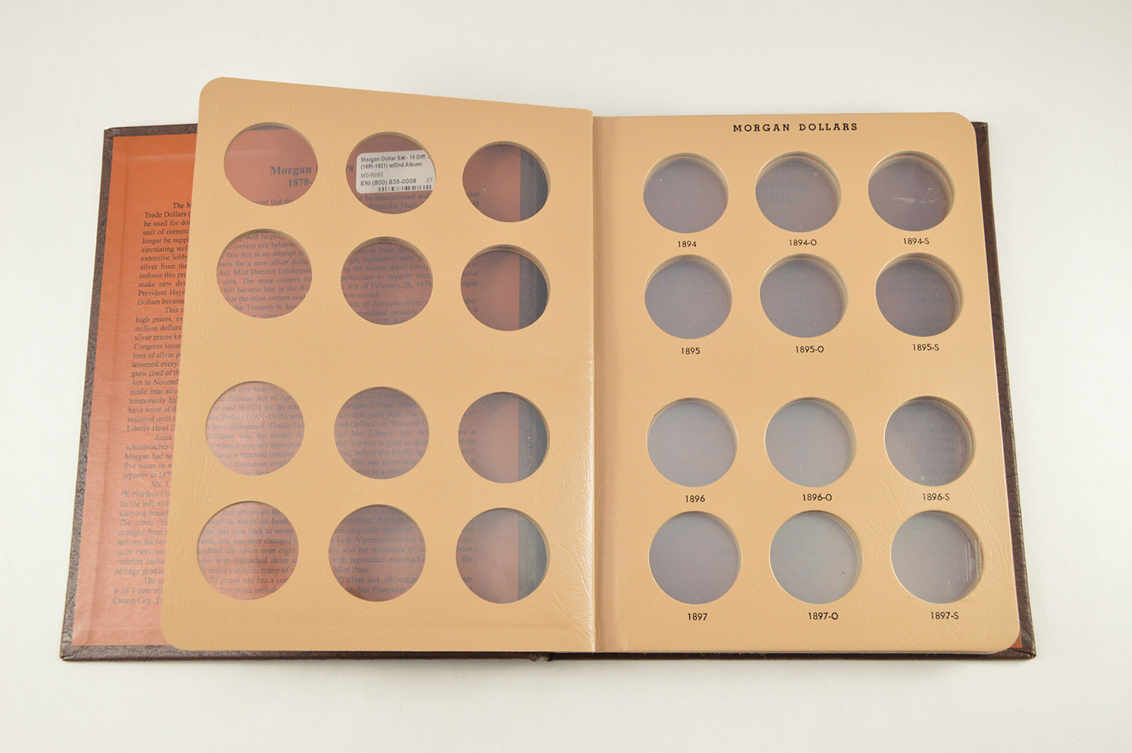 High Quality Morgan Dollars 1891-1921 Coin Album | Property Room