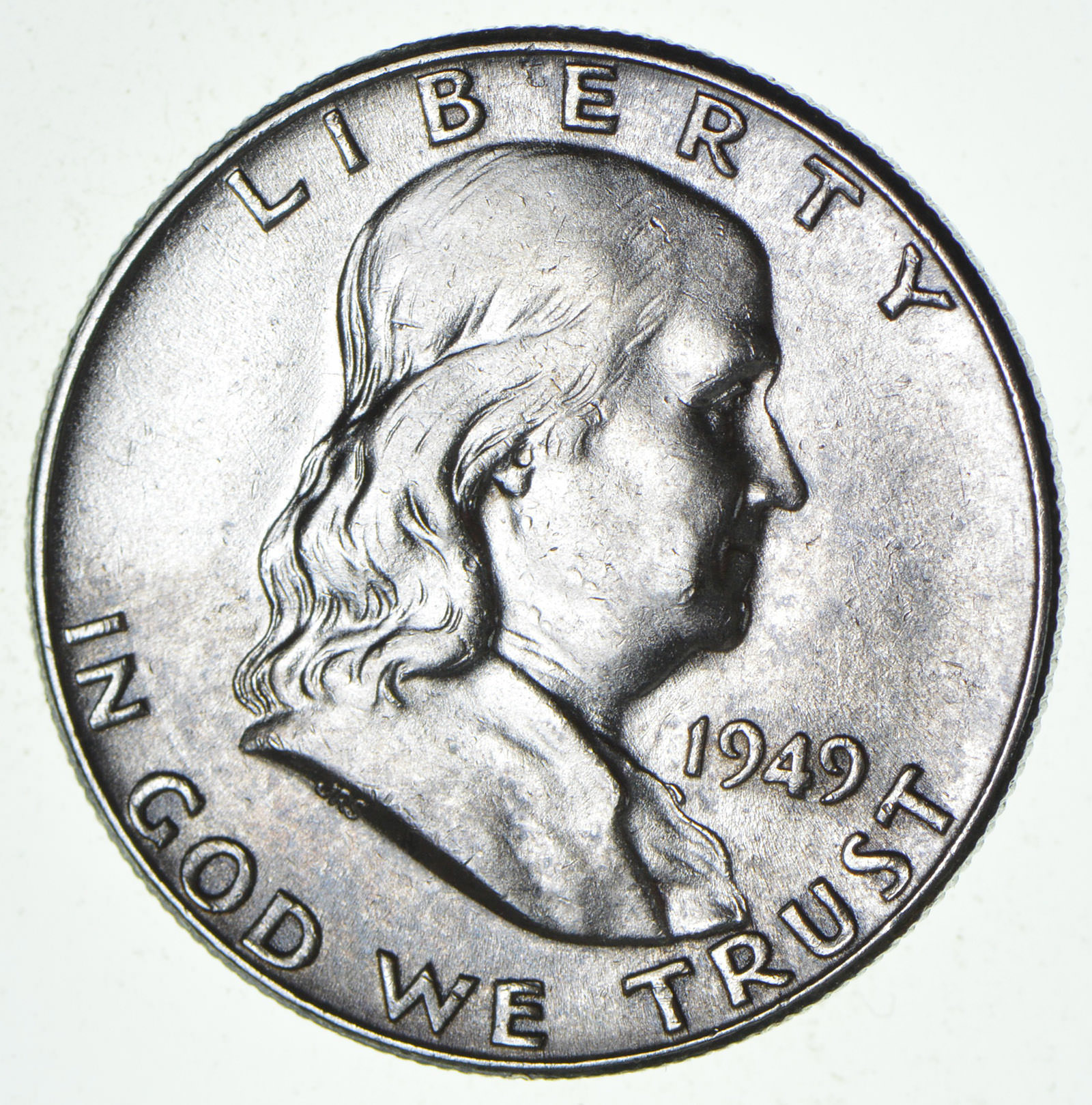 Higher Grade 1949 Franklin Half Dollar LOW Mintage Property Room