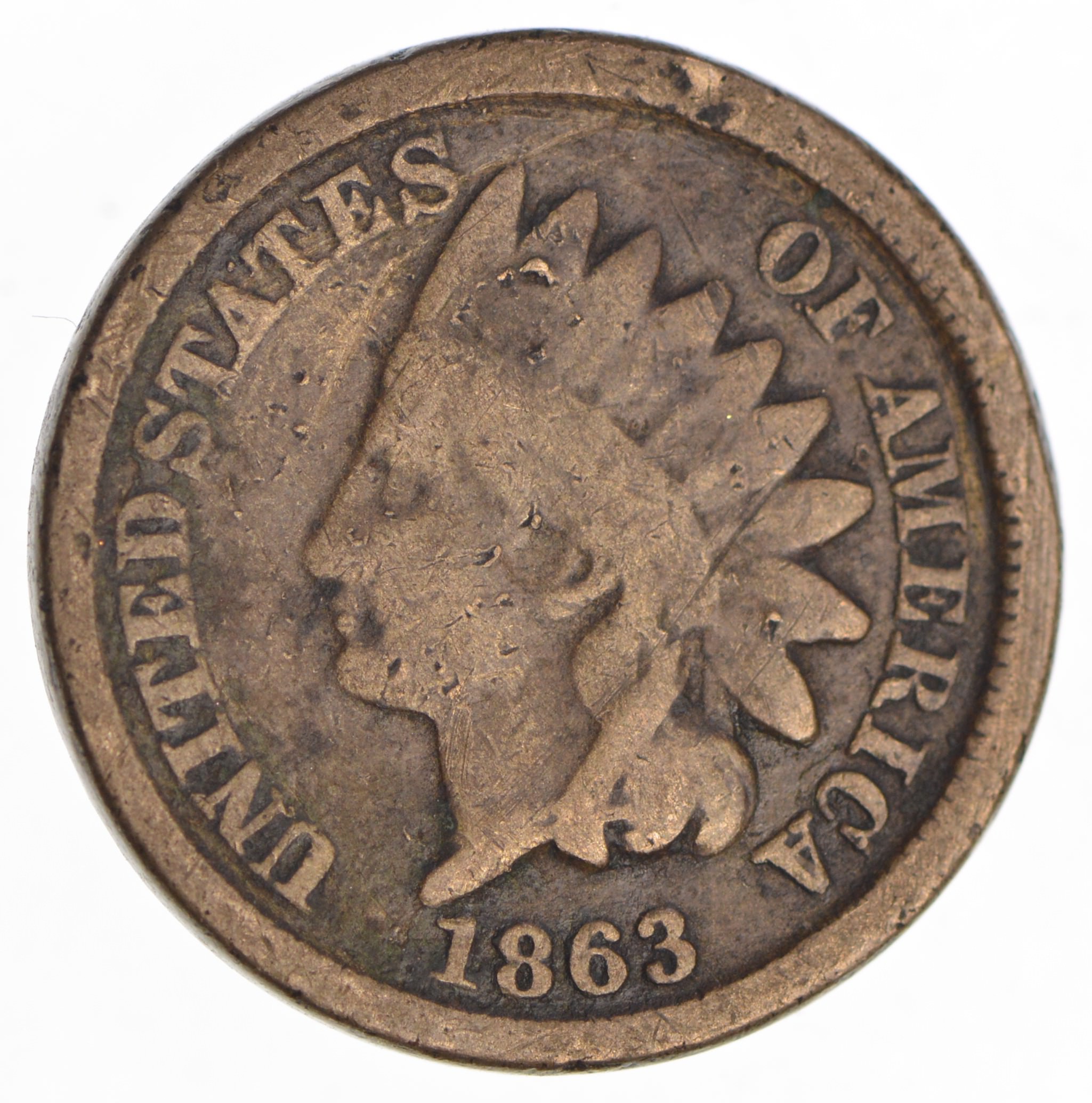 Historic 1863 Indian Head Copper Nickel Cent | Property Room