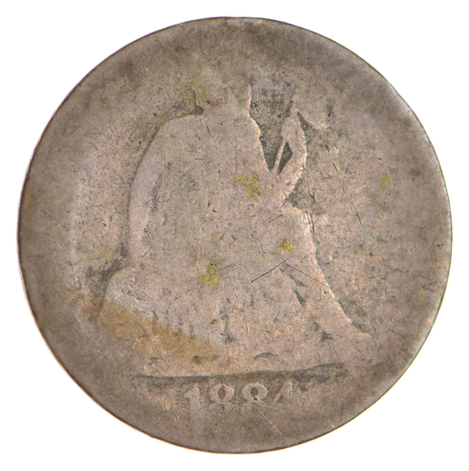Historic 1884 Seated Liberty Dime | Property Room