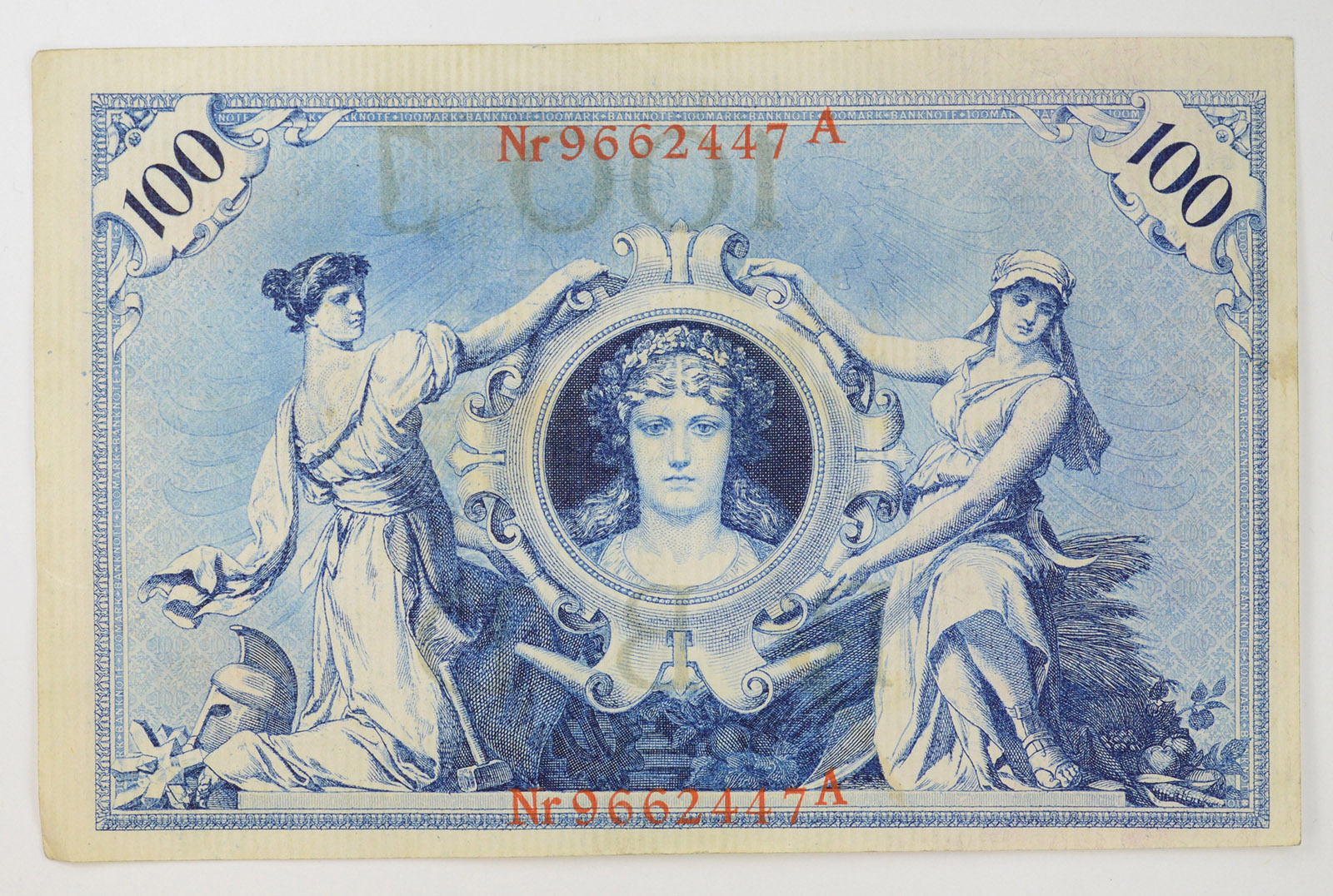 Historic 1908 Berlin 100 Reichsmark - German Collectible Reichsbanknote ...