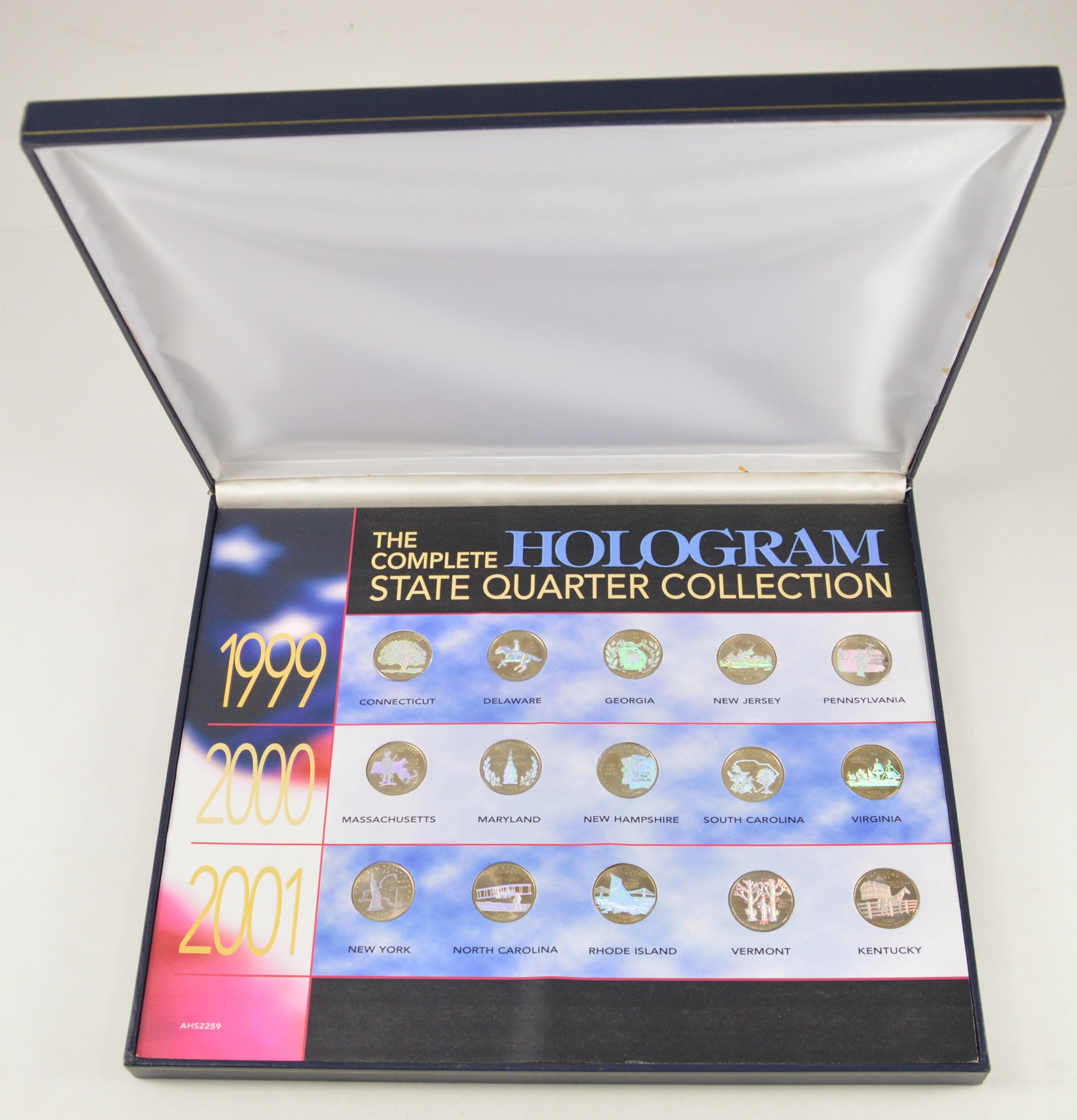 Historic Coin Collection - (15) The Complete Hologram State Quarter ...