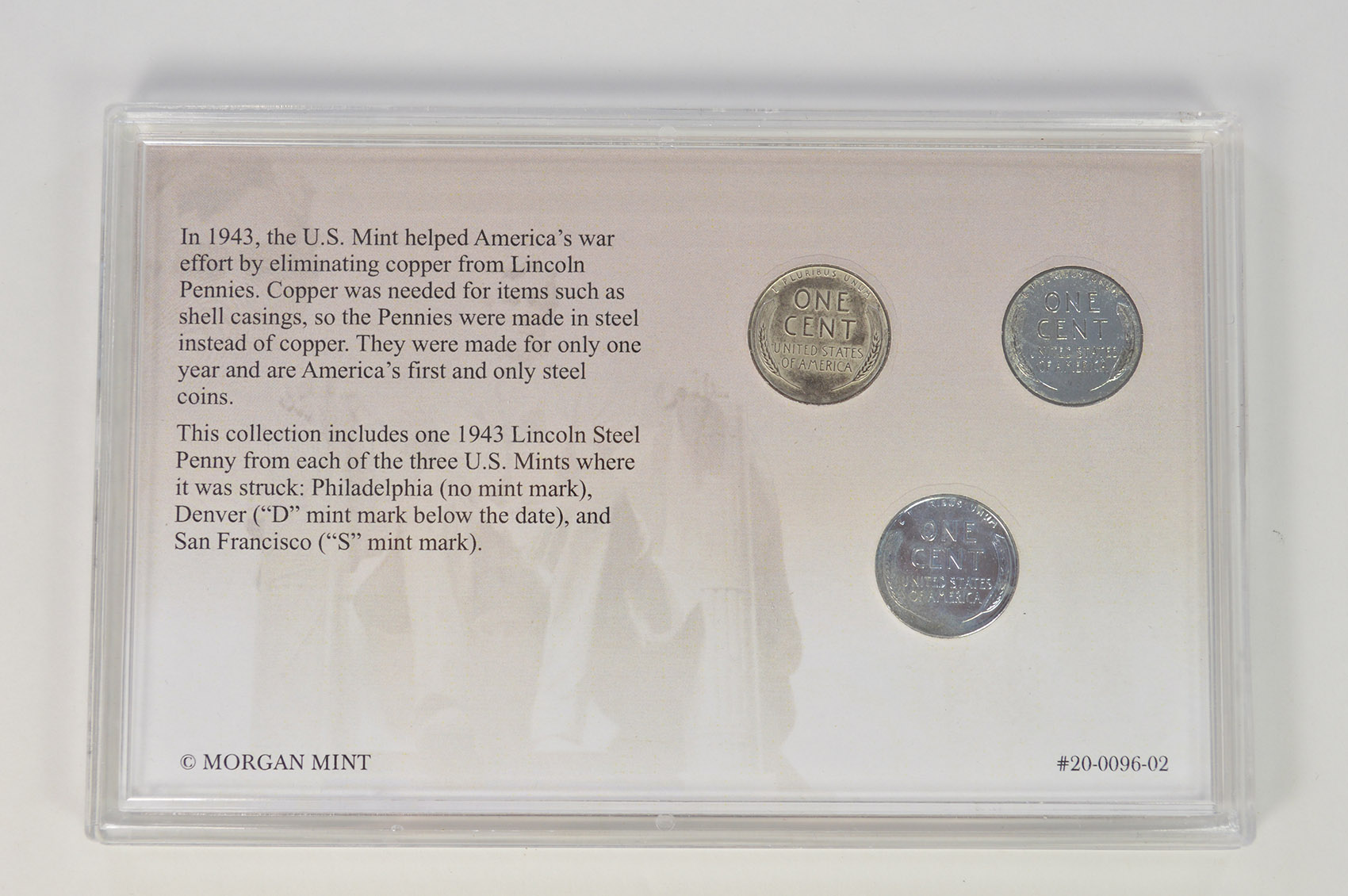 Historic Coin Collection - 1943 Steel Pennies Mint Mark Collection ...