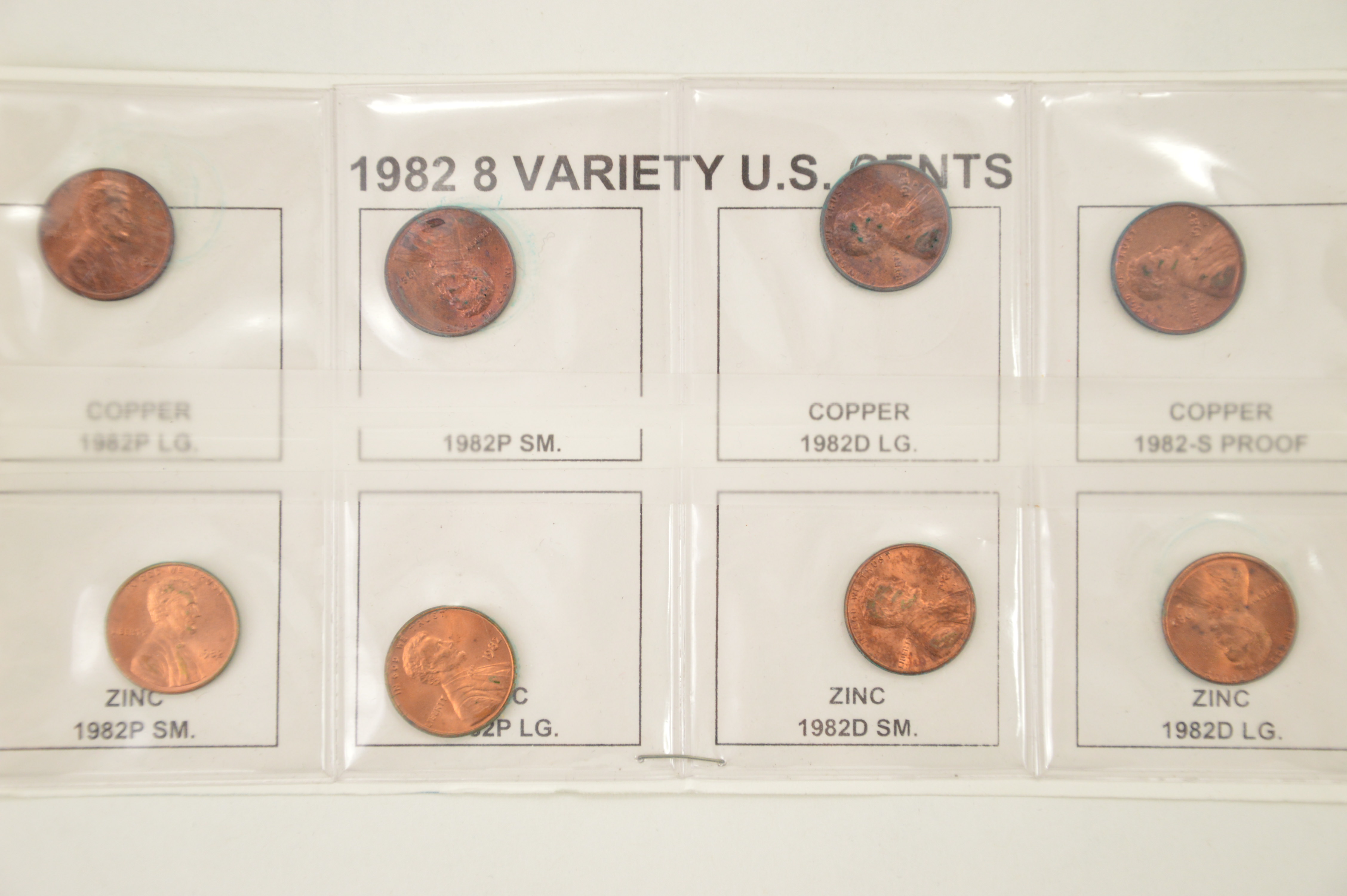 Historic Coin Collection - 1982 Lincoln Memorial Cent 8-Coin Set Nicely ...