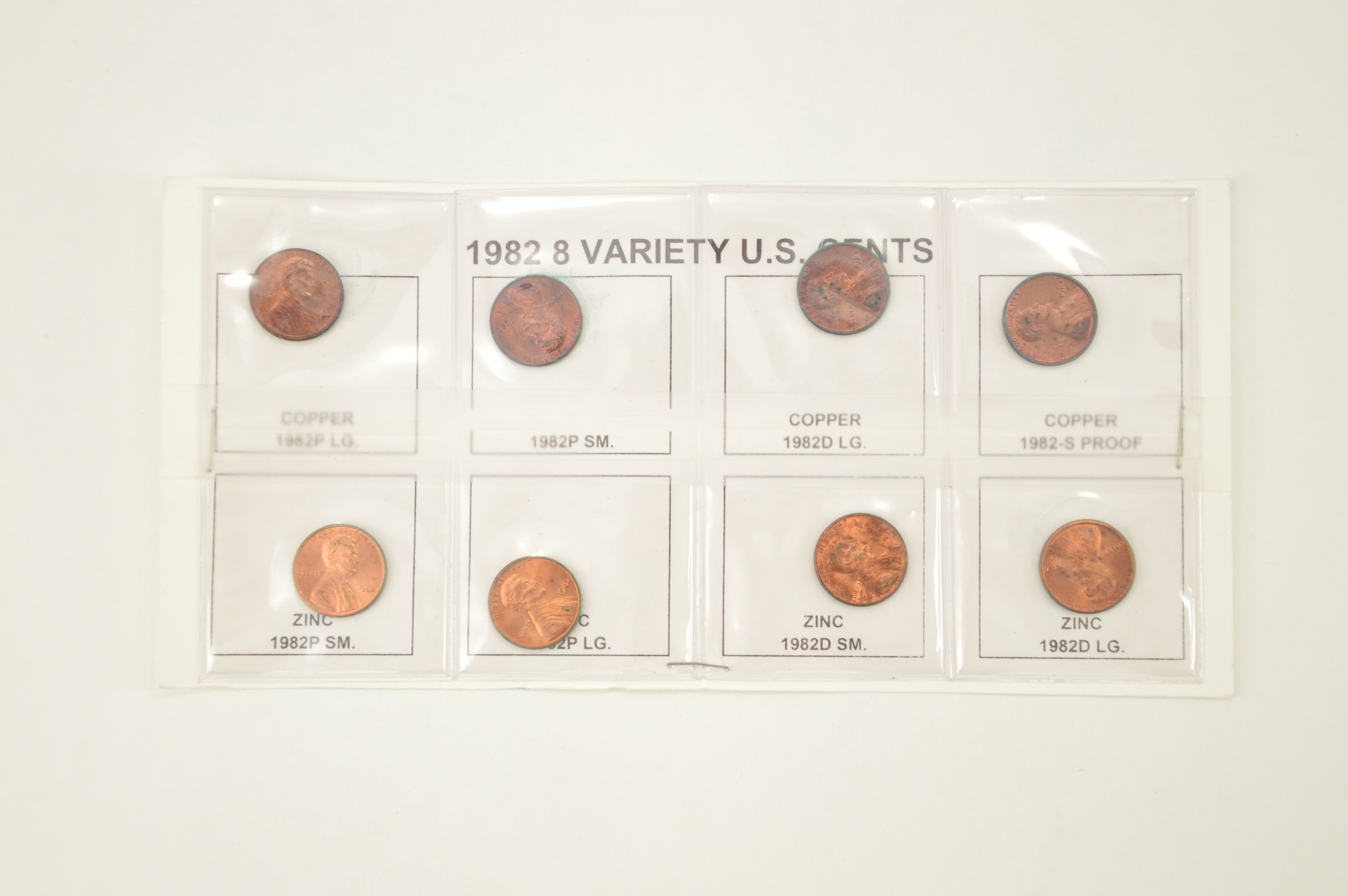 Historic Coin Collection - 1982 Lincoln Memorial Cent 8-Coin Set Nicely ...