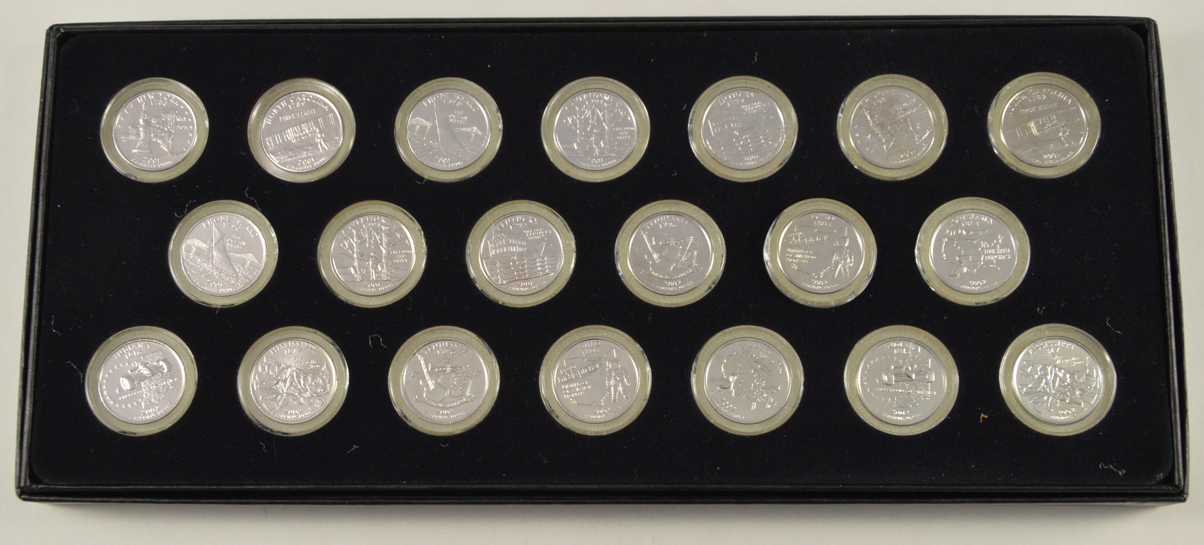 Historic Coin Collection - (20) 2001 & 2002 Platinum Plated State ...