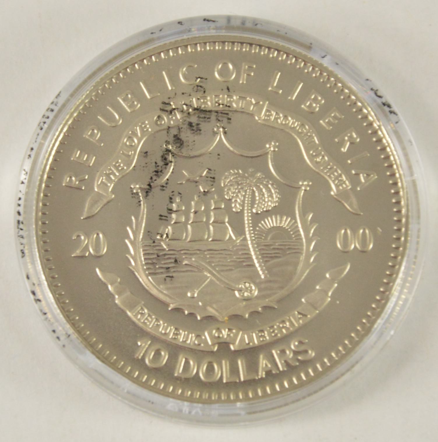 Historic Coin Collection - 2000 Liberia $10.00 George W. Bush, JR ...