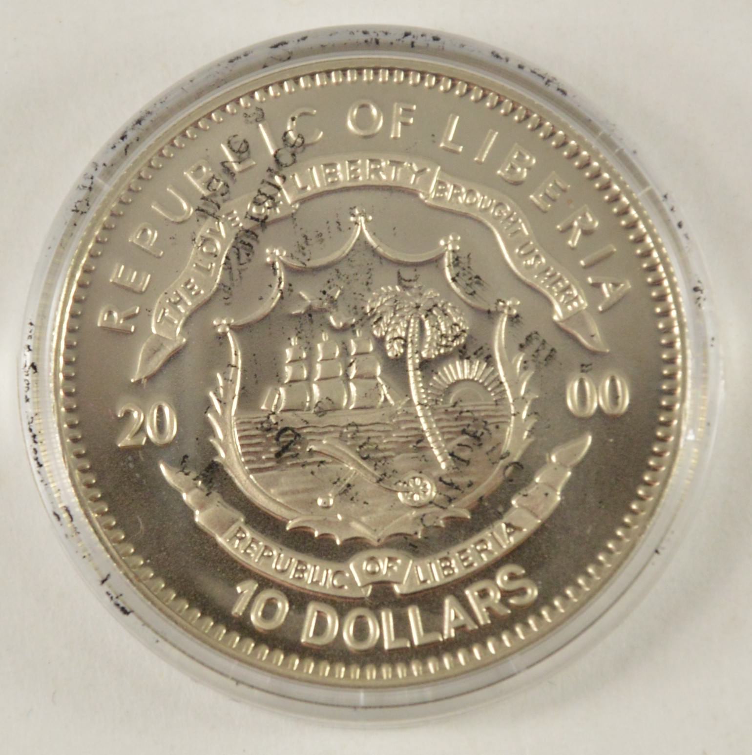 Historic Coin Collection - 2000 Liberia $10.00 George W. Bush, JR ...