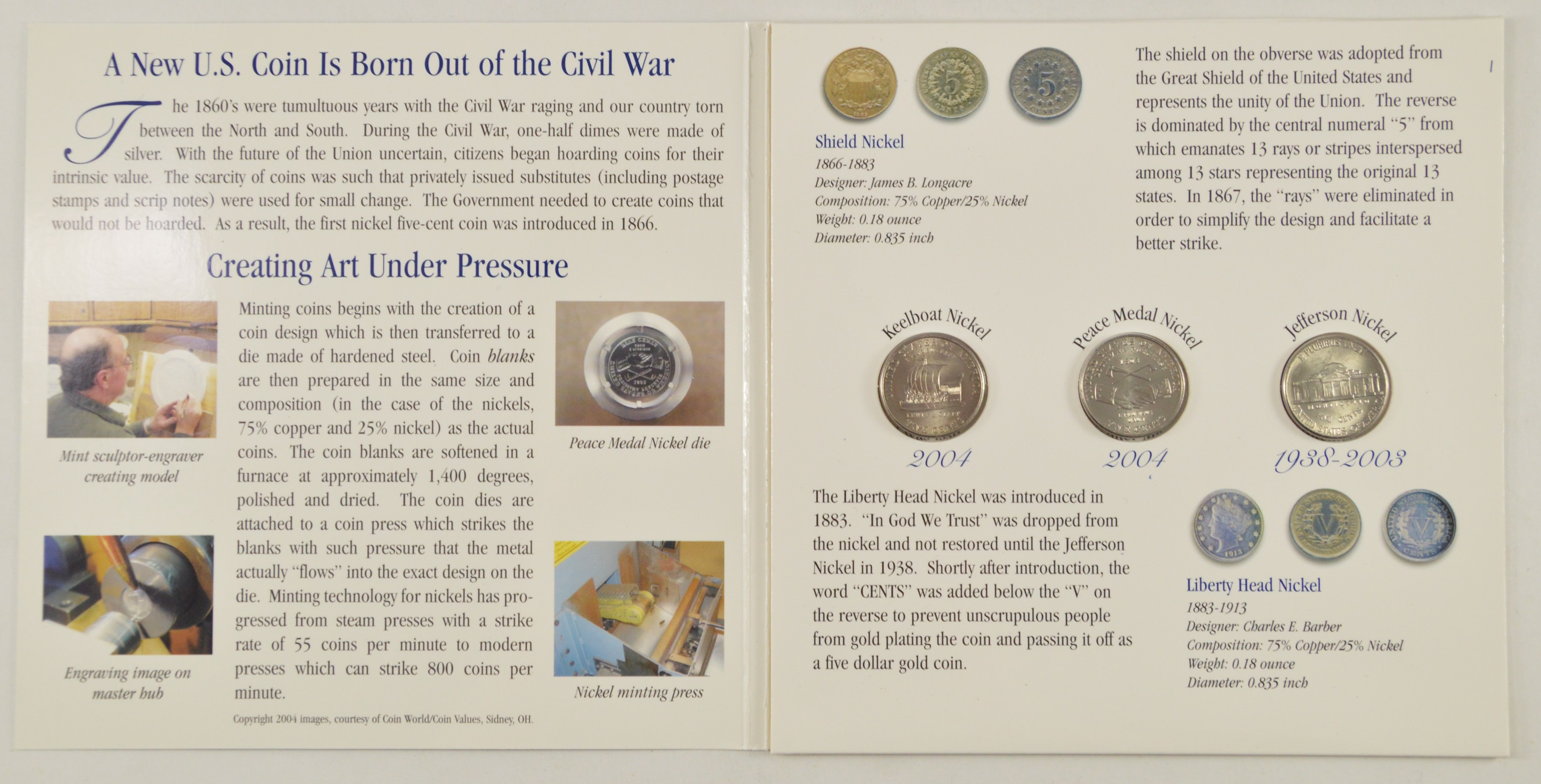 Historic Coin Collection - 2004 Lewis And Clark Nickel Collector Set ...